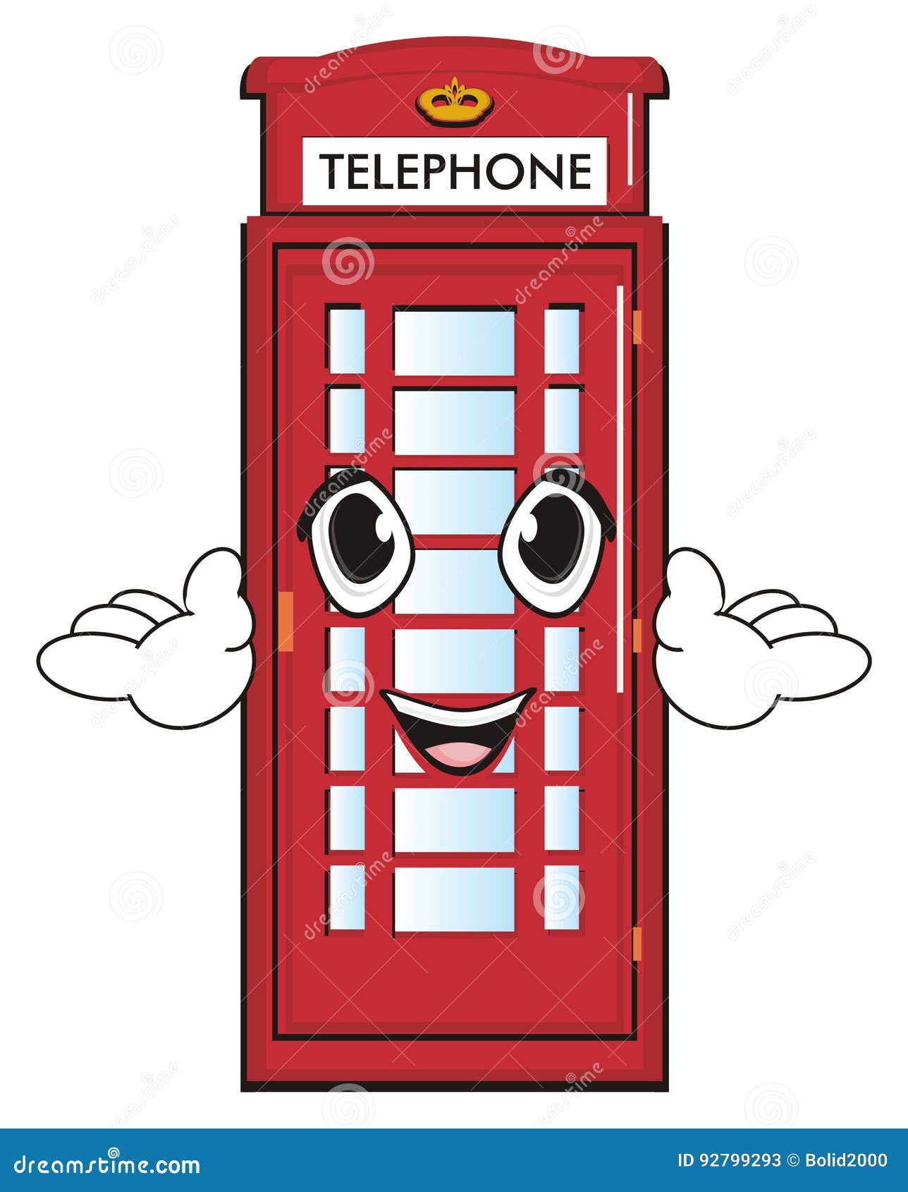 Gezicht Van Telefooncel Met Handen Stock Illustratie - Illustration of ...