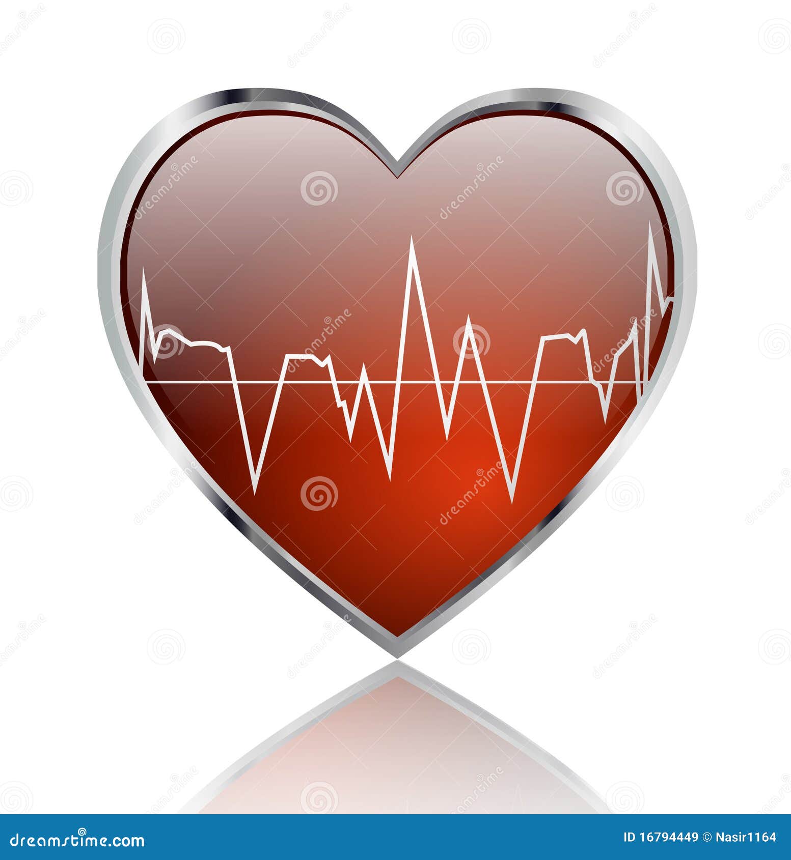 Gezond Hart stock illustratie. Illustration of aanval - 16794449