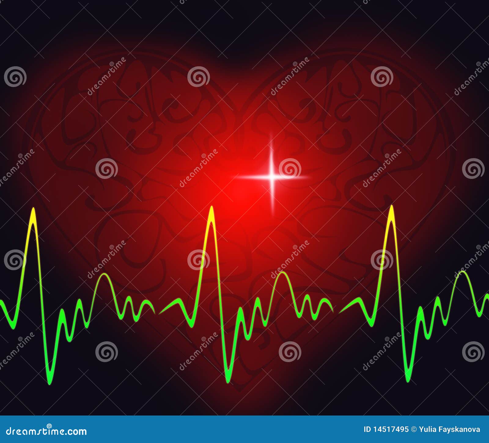 Gezond hartritme stock illustratie. Illustration of apparatuur - 14517495