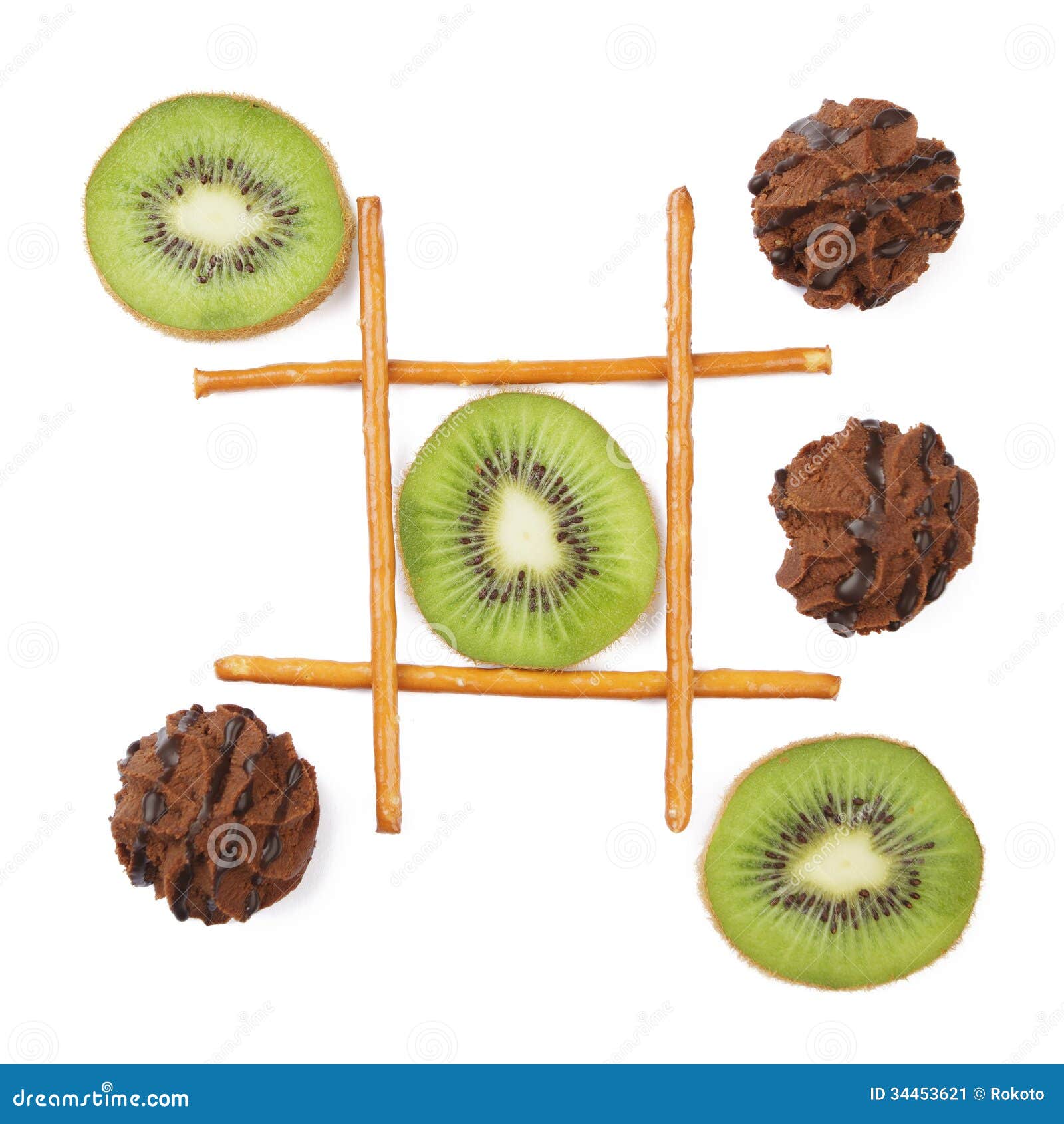 Gezond Versus Ongezond Voedsel Stock Afbeelding - Image of keus ...