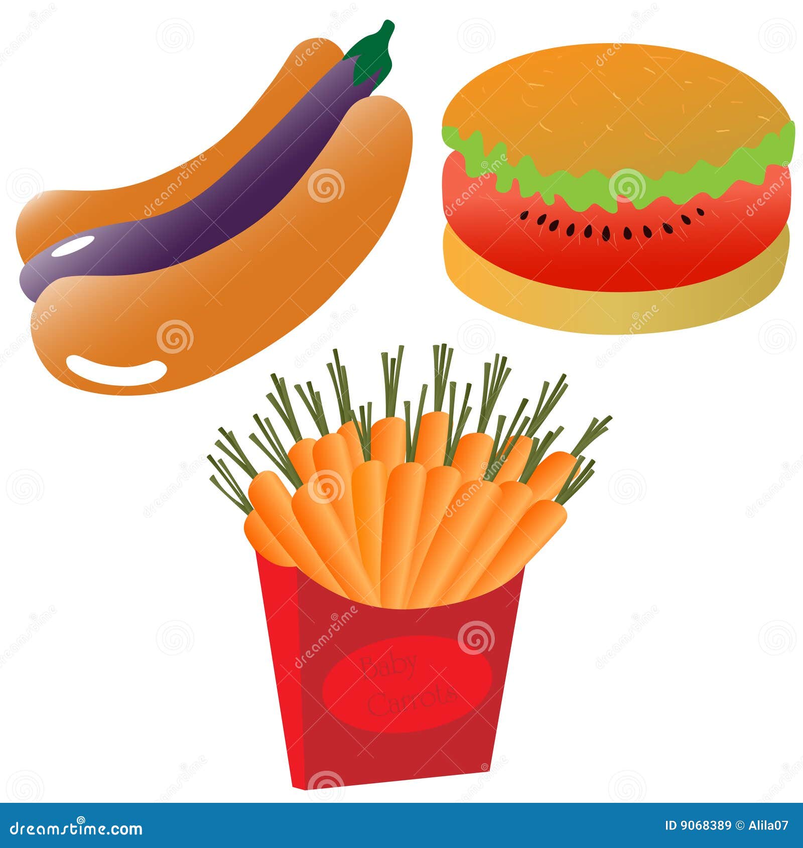 Gezonde Het Eten Pictogrammen Vector Illustratie - Illustration of ...