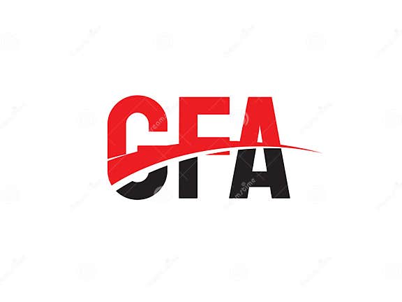 GFA Letter Initial Logo Design Vector Illustration Stock Vector ...