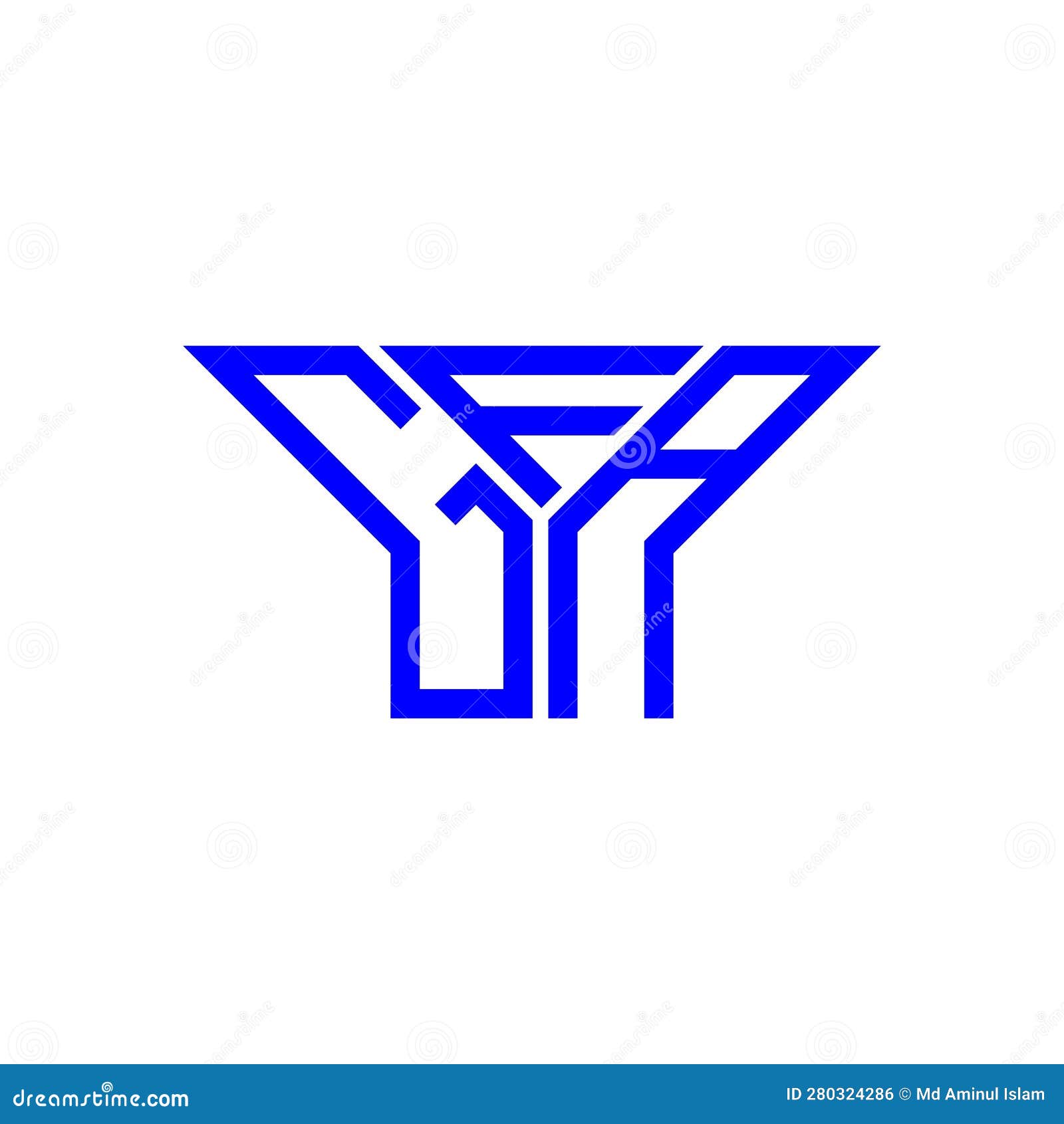 GFA Letter Logo Creative Design with Vector Graphic, GFA Simple and ...