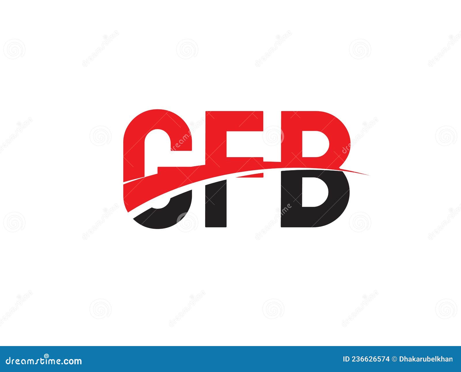 GFB Letter Initial Logo Design Vector Illustration Stock Vector ...
