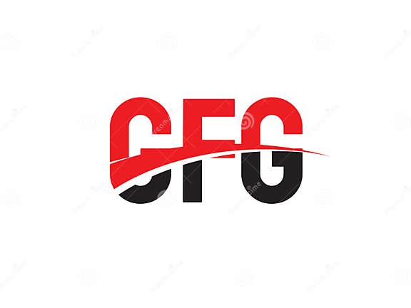 GFG Letter Initial Logo Design Vector Illustration Stock Vector ...