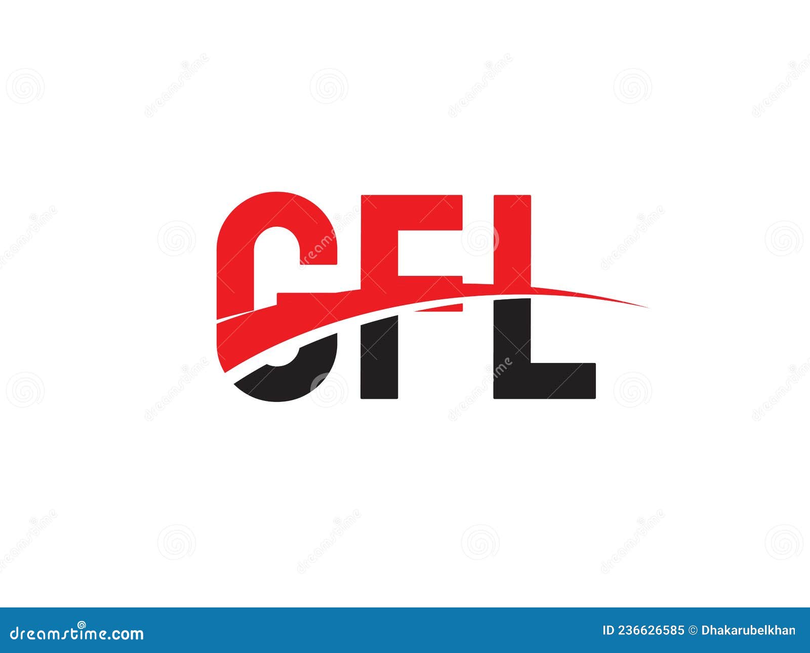 GFL Letter Initial Logo Design Vector Illustration Stock Vector ...