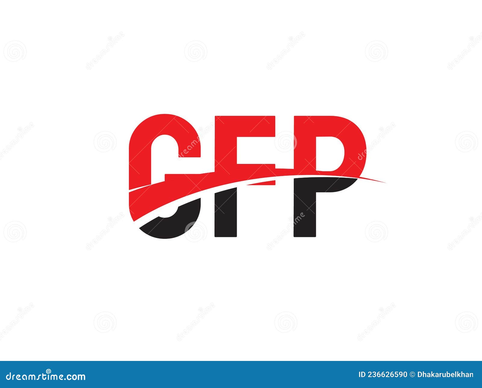 GFP Letter Initial Logo Design Vector Illustration Stock Vector ...