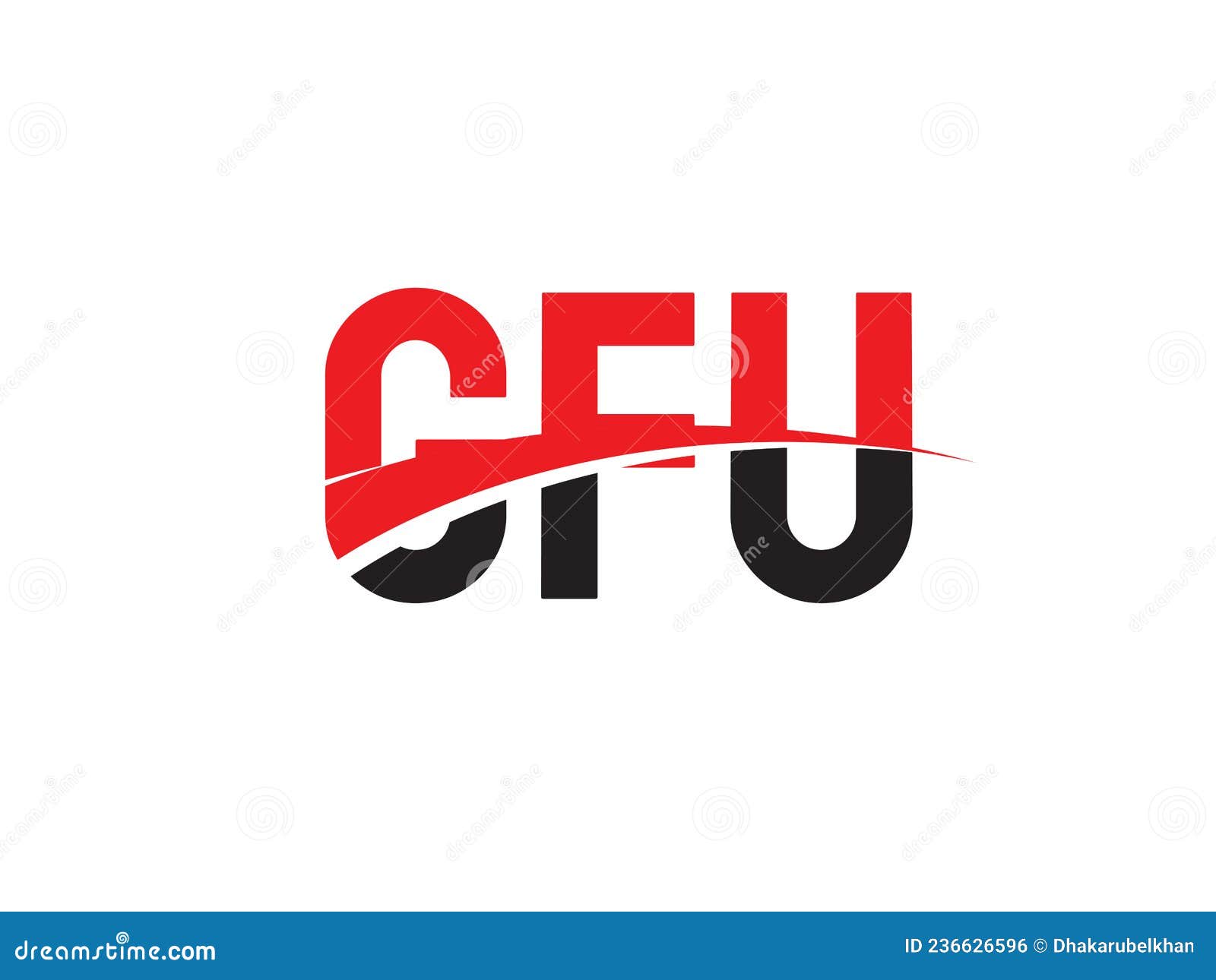 GFU Letter Initial Logo Design Vector Illustration Stock Vector ...