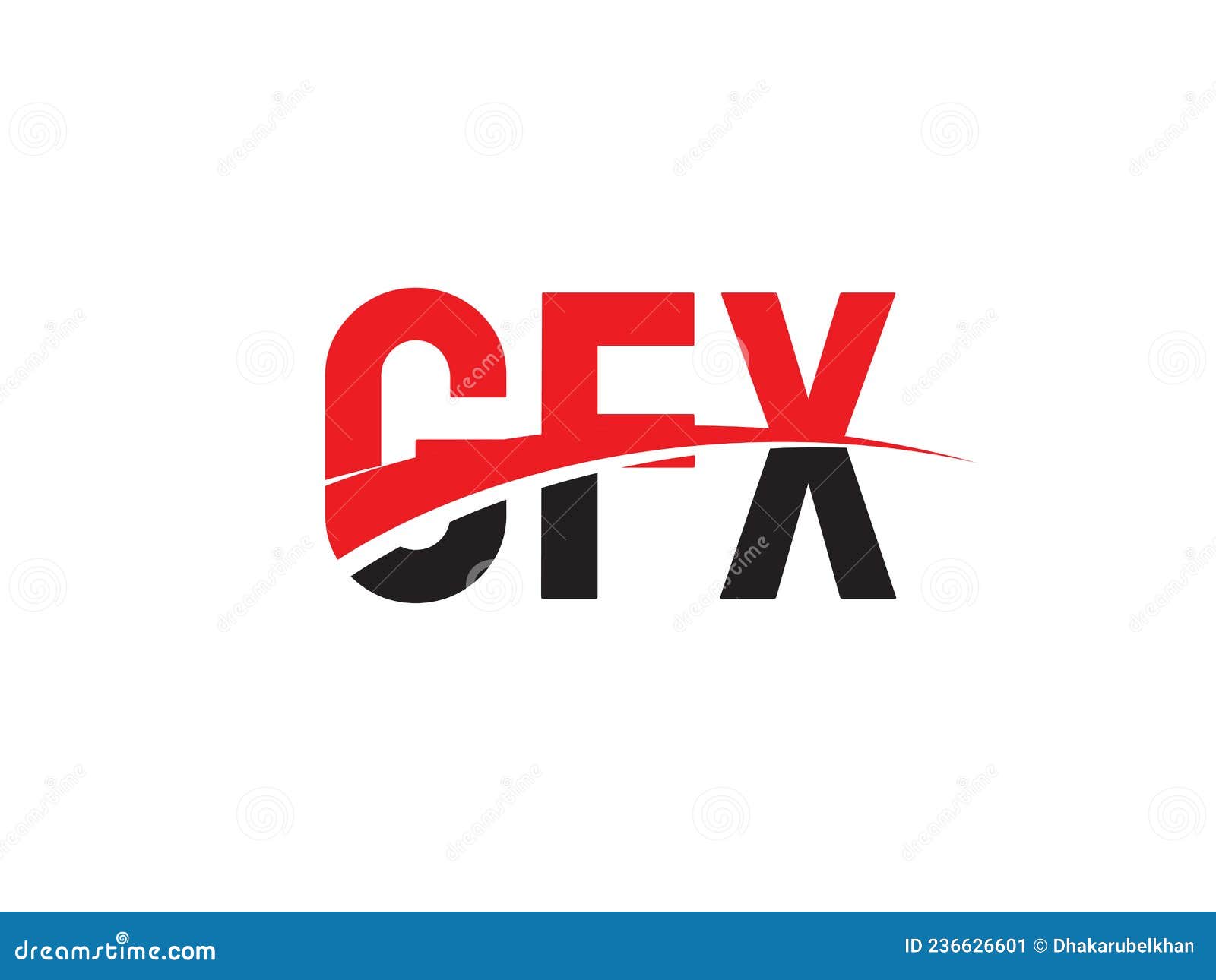 GFX Letter Initial Logo Design Vector Illustration Stock Vector ...