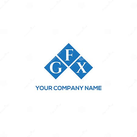 GFX Letter Logo Design on WHITE Background. GFX Creative Initials ...