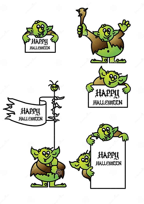 Gg trollsigns stock vector. Illustration of goblin, design - 16379513
