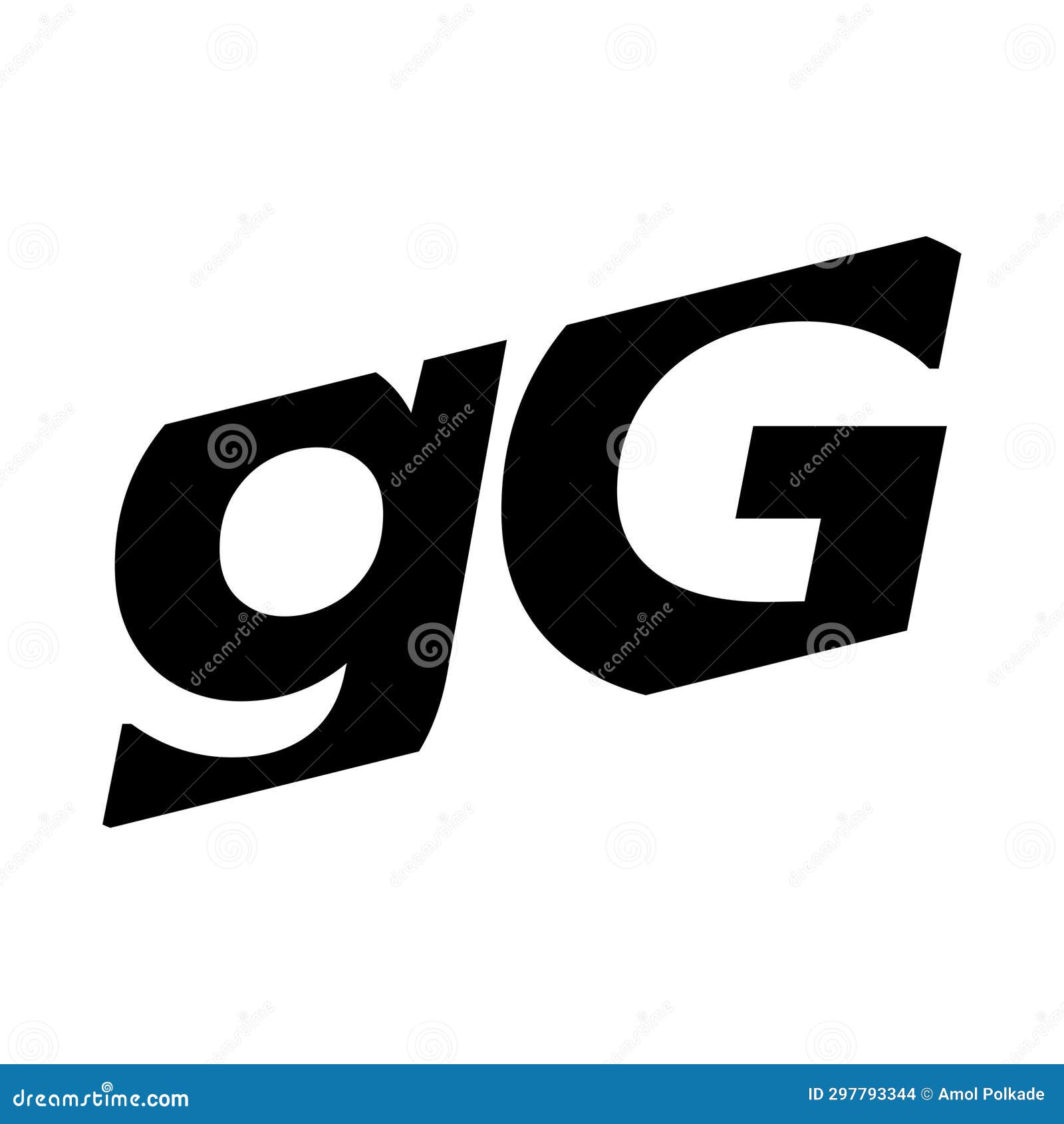 GG Typography Unit Brand Vector Icon Stock Illustration - Illustration ...