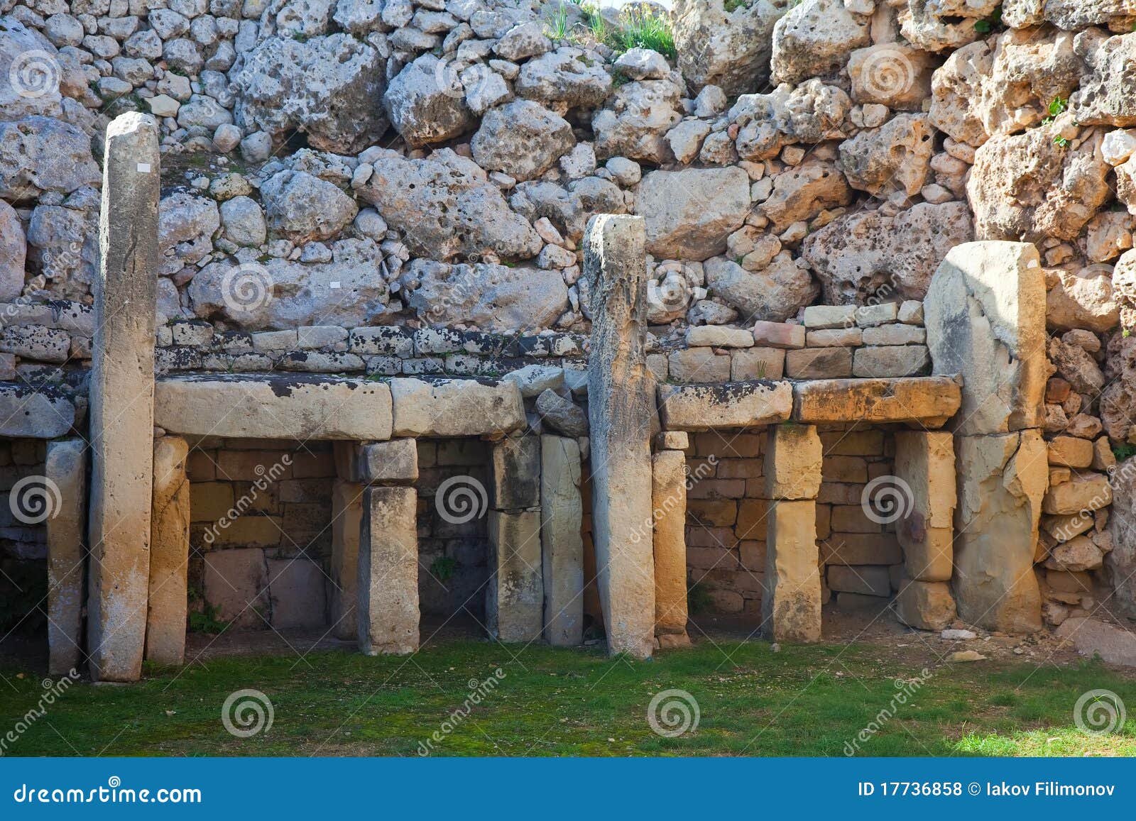 Ggantija neolithic temples stock photo. Image of landscape - 17736858