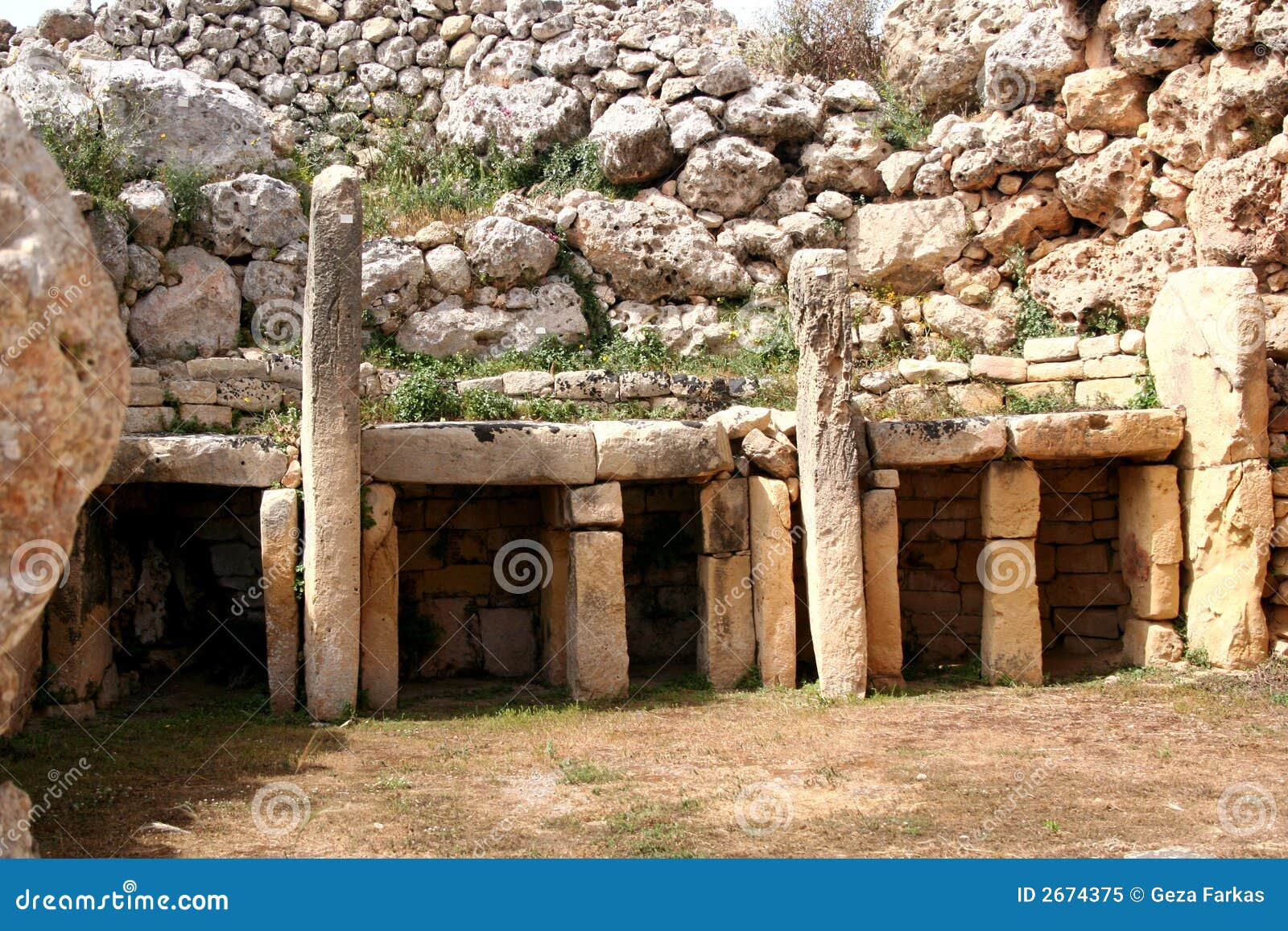 Ggantija Prehistoric Temple Stock Image - Image of travel, gozo: 2674375