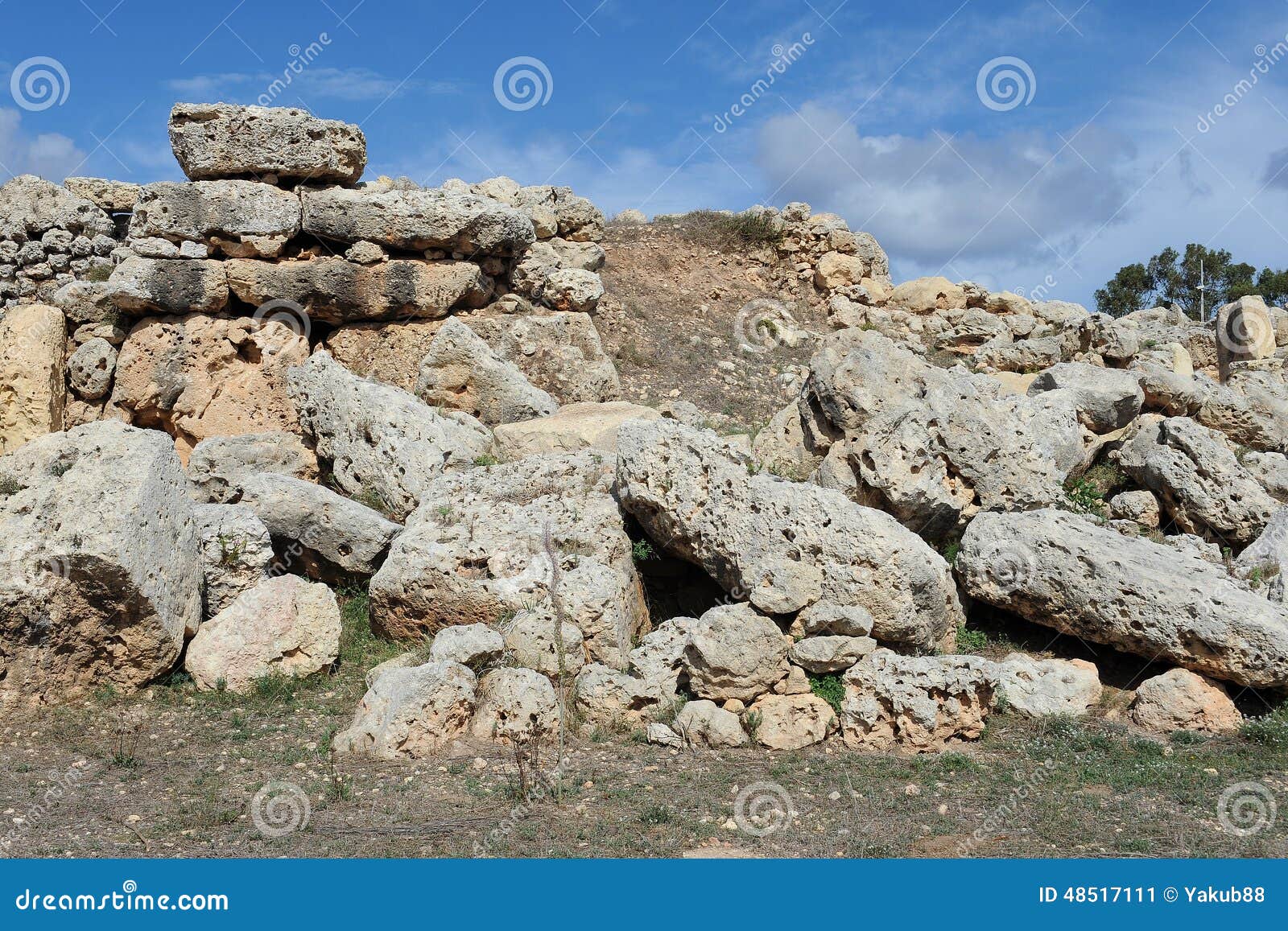 Ggantija Temples in Gozo, Malta Stock Image - Image of southern ...
