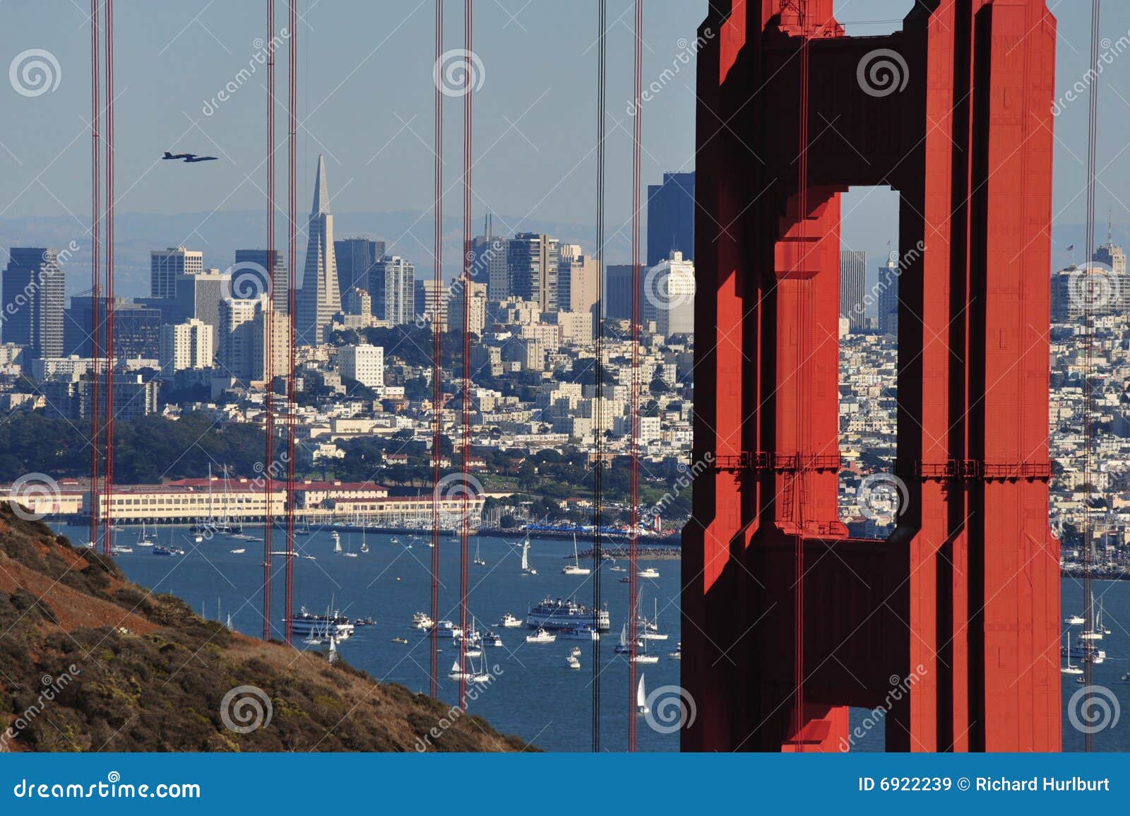 GGB Blue Angels stock image. Image of fleetweek, skyline - 6922239