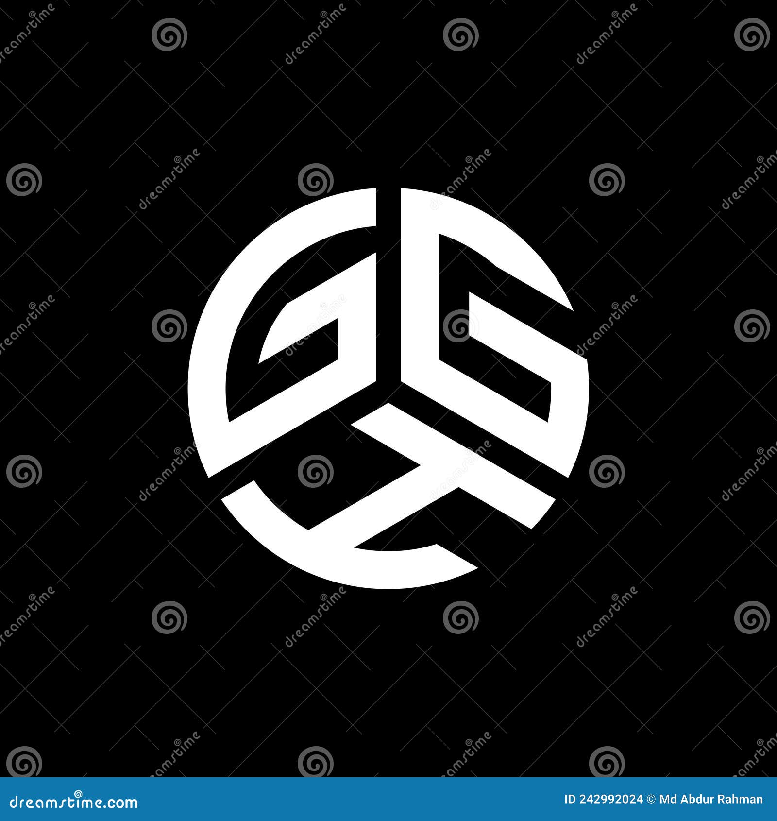 GGH Letter Logo Design on White Background. GGH Creative Initials ...