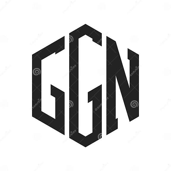 GGN Logo Design. Initial Letter GGN Monogram Logo Using Hexagon Shape ...