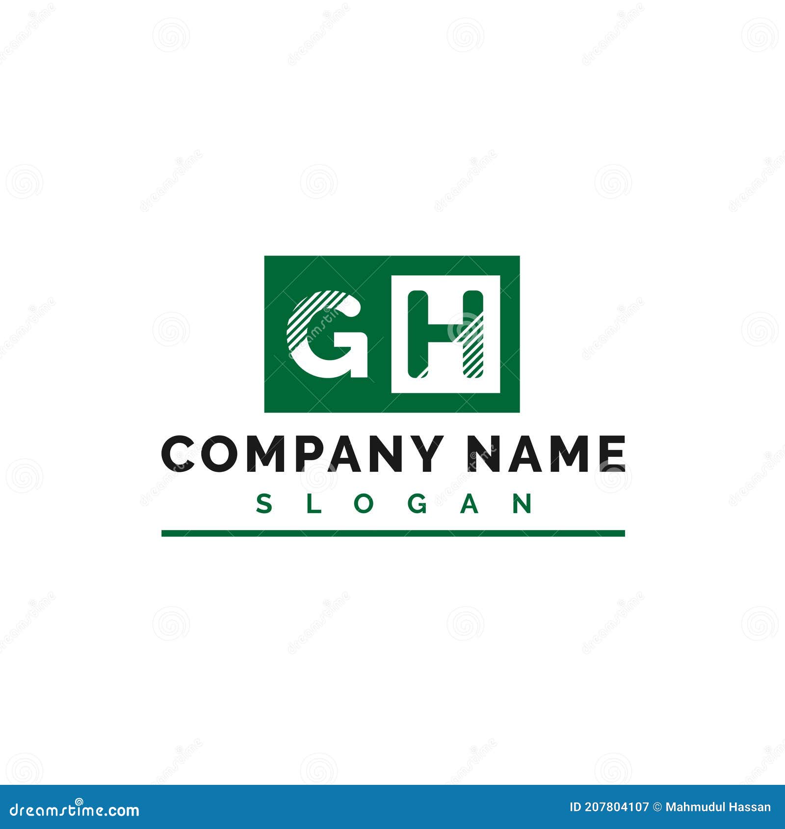 GH Letter Logo Design. GH Letter Logo Vector Illustration - Vector ...