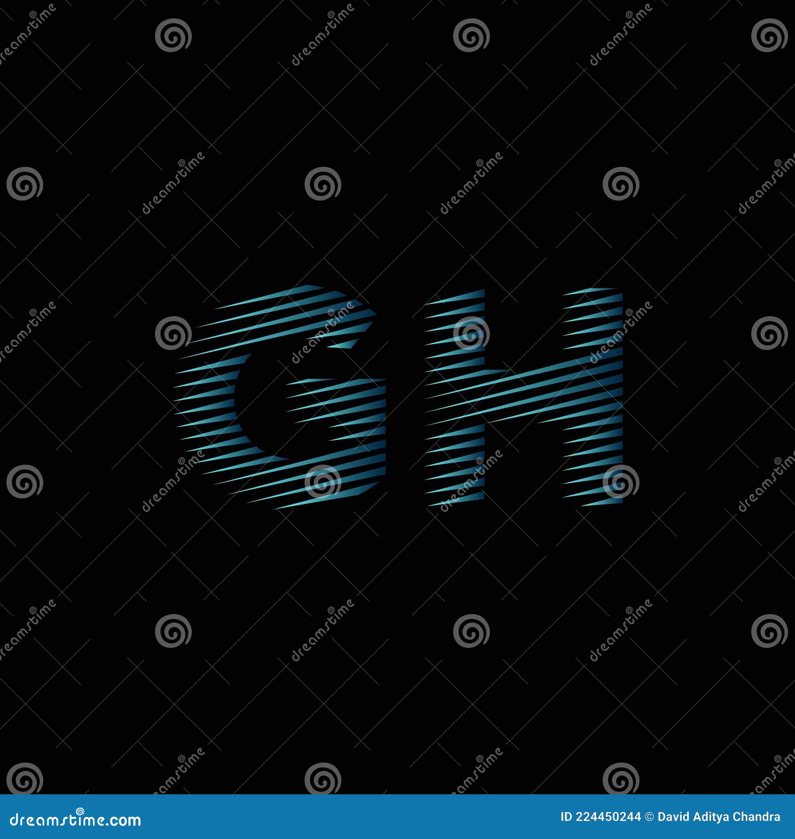 GH Monogram Lines Style Blue Light Vector Stock Vector - Illustration ...