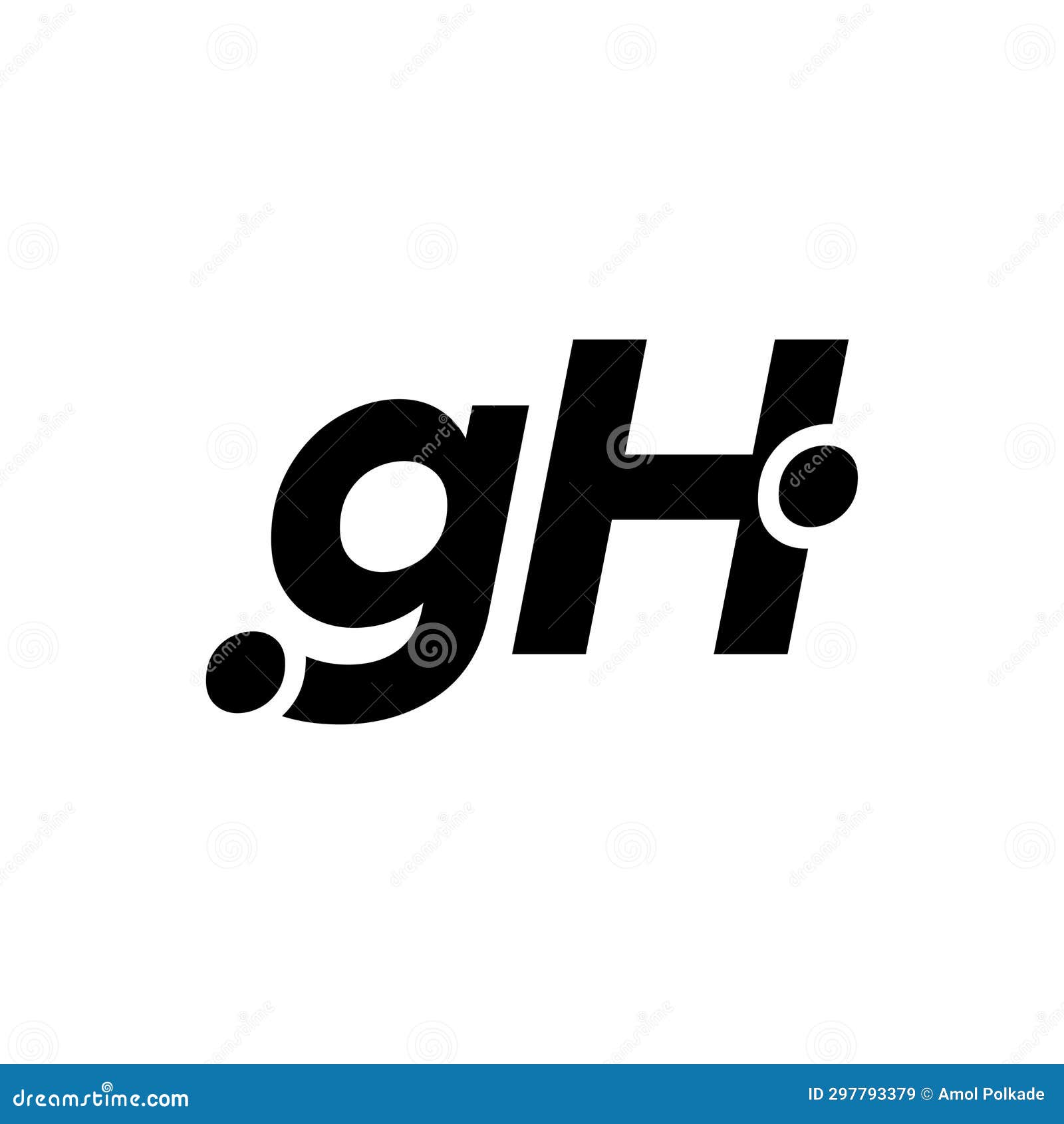 GH Typography Unit Brand Vector Icon Stock Illustration - Illustration ...