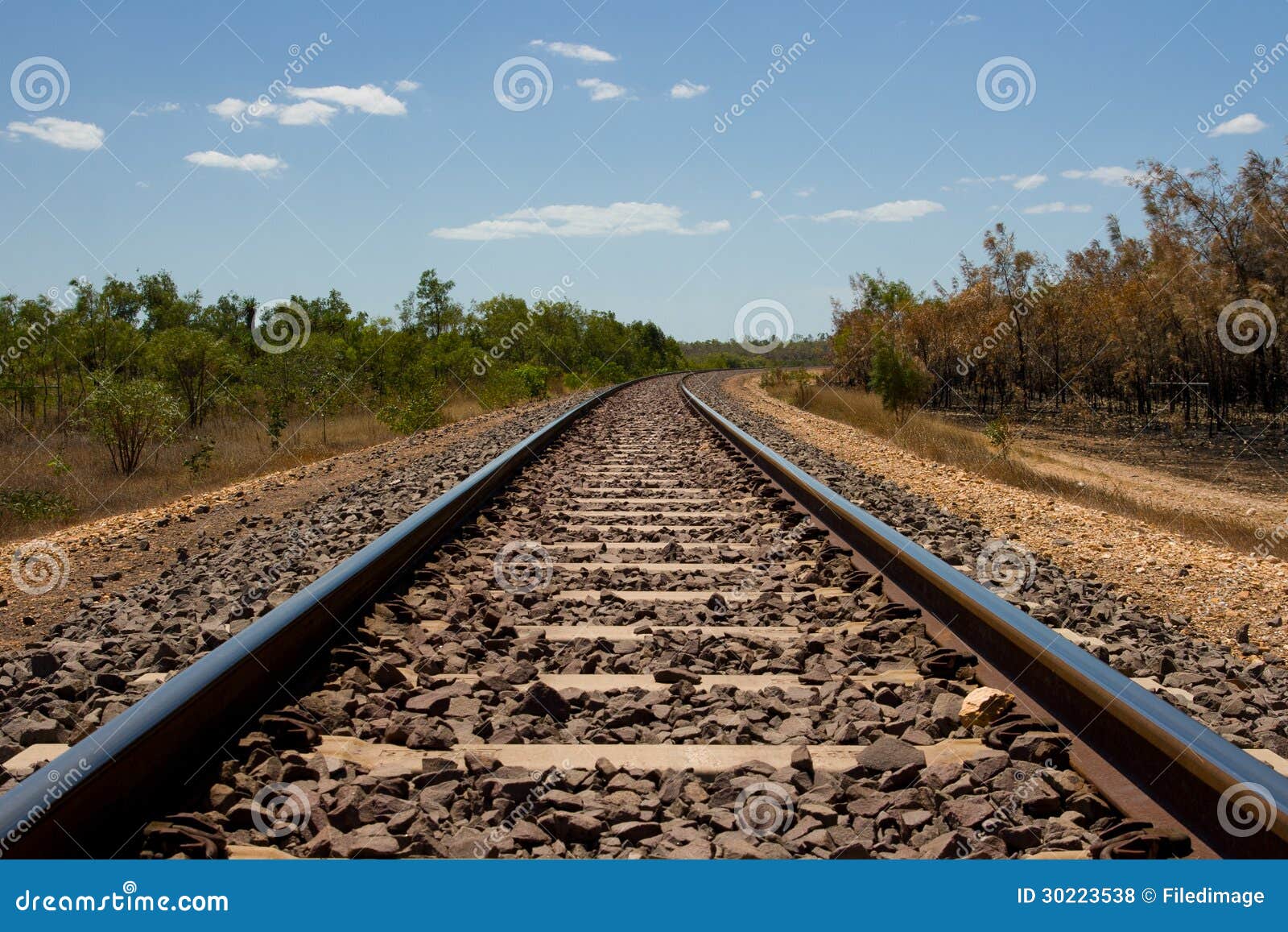 The Ghan near Darwin stock photo. Image of train, track - 30223538