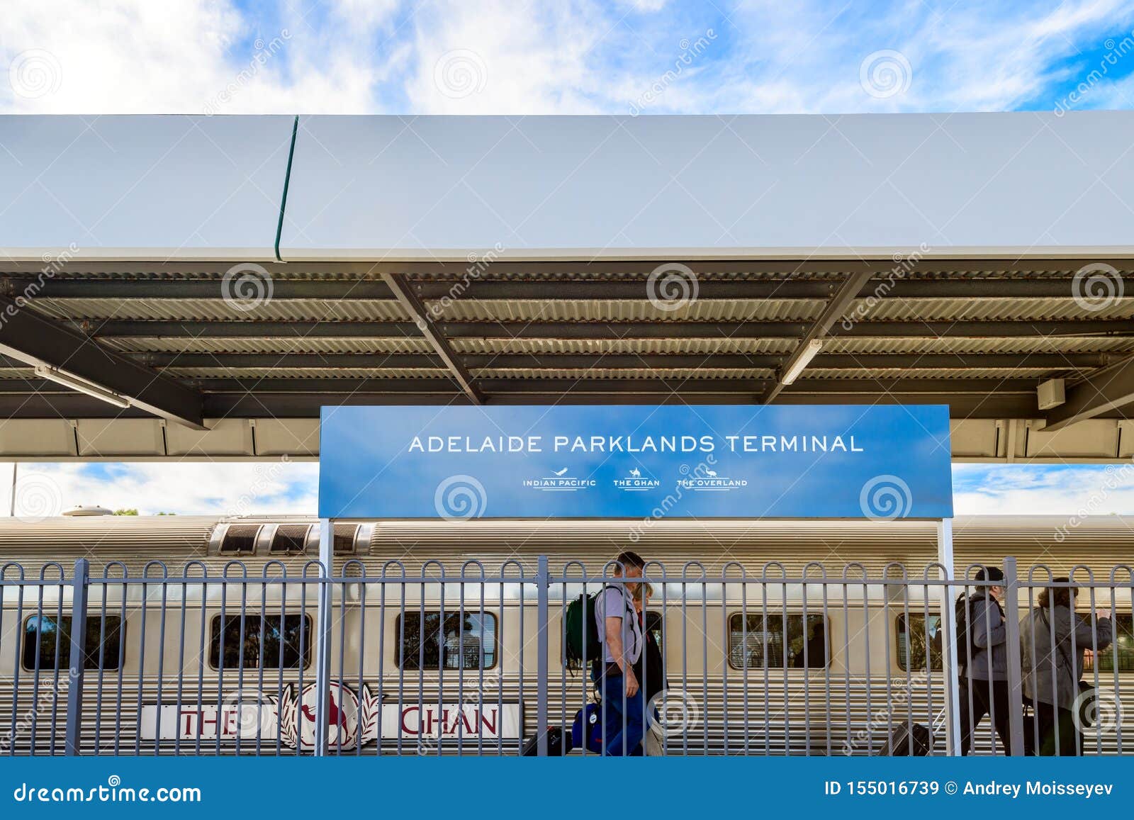The Ghan Train Is Waiting At Railway Station Alice Springs, Australia ... The Ghan Train Is Waiting At Railway Station Alice Springs, Australia ...