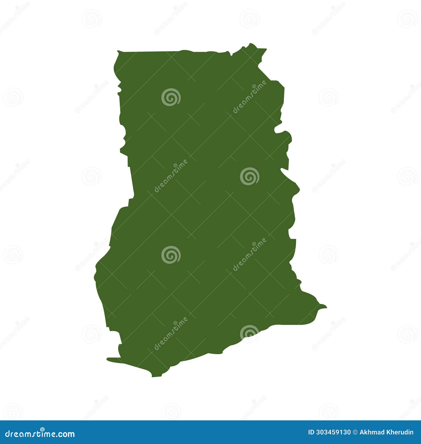 Ghana Country Detailed Editable Map Cartoon Vector | CartoonDealer.com ...