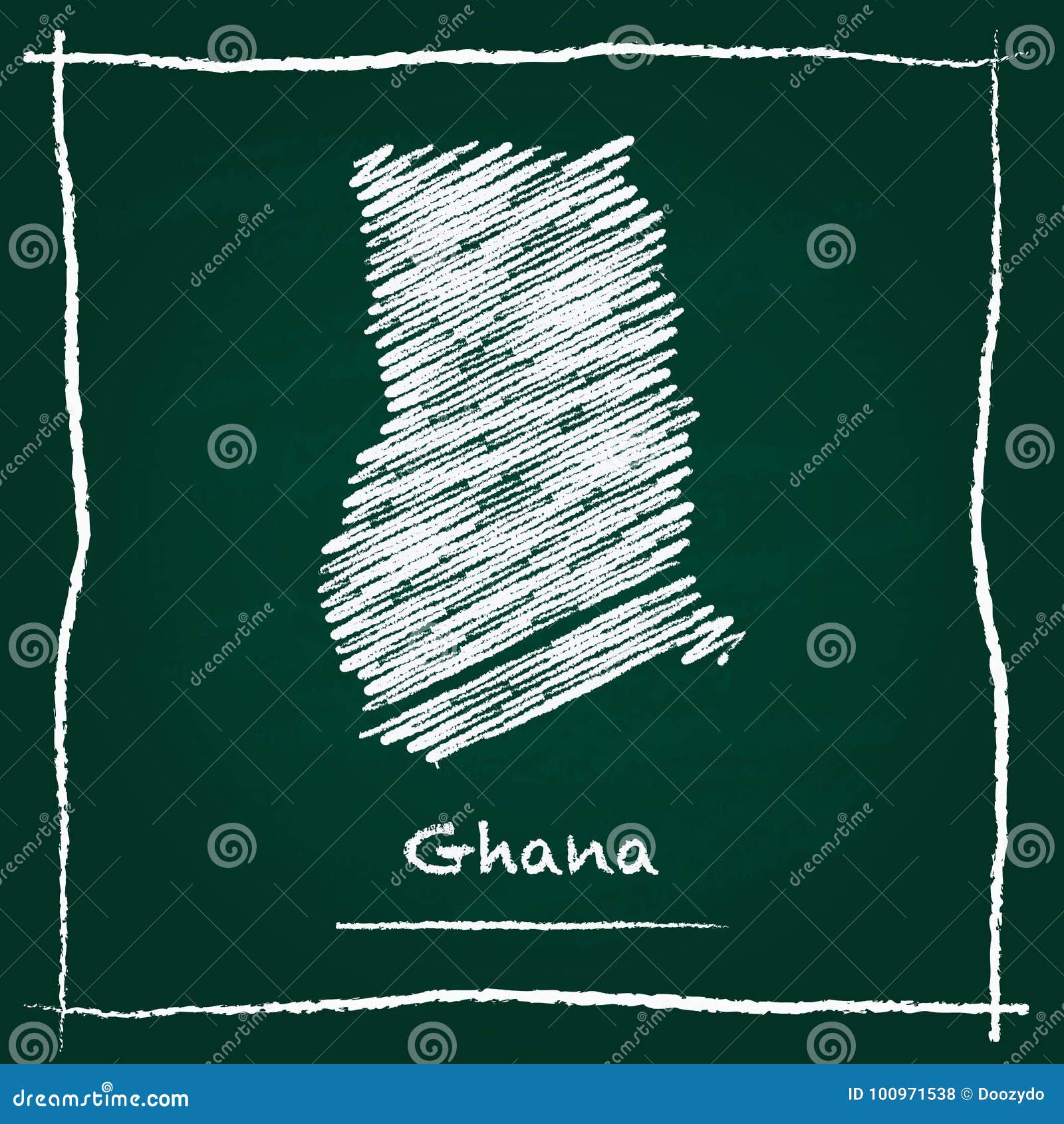 Ghana Outline Vector Map Hand Drawn with Chalk on. Stock Vector ... Ghana Outline Vector Map Hand Drawn with Chalk on. Stock Vector ...