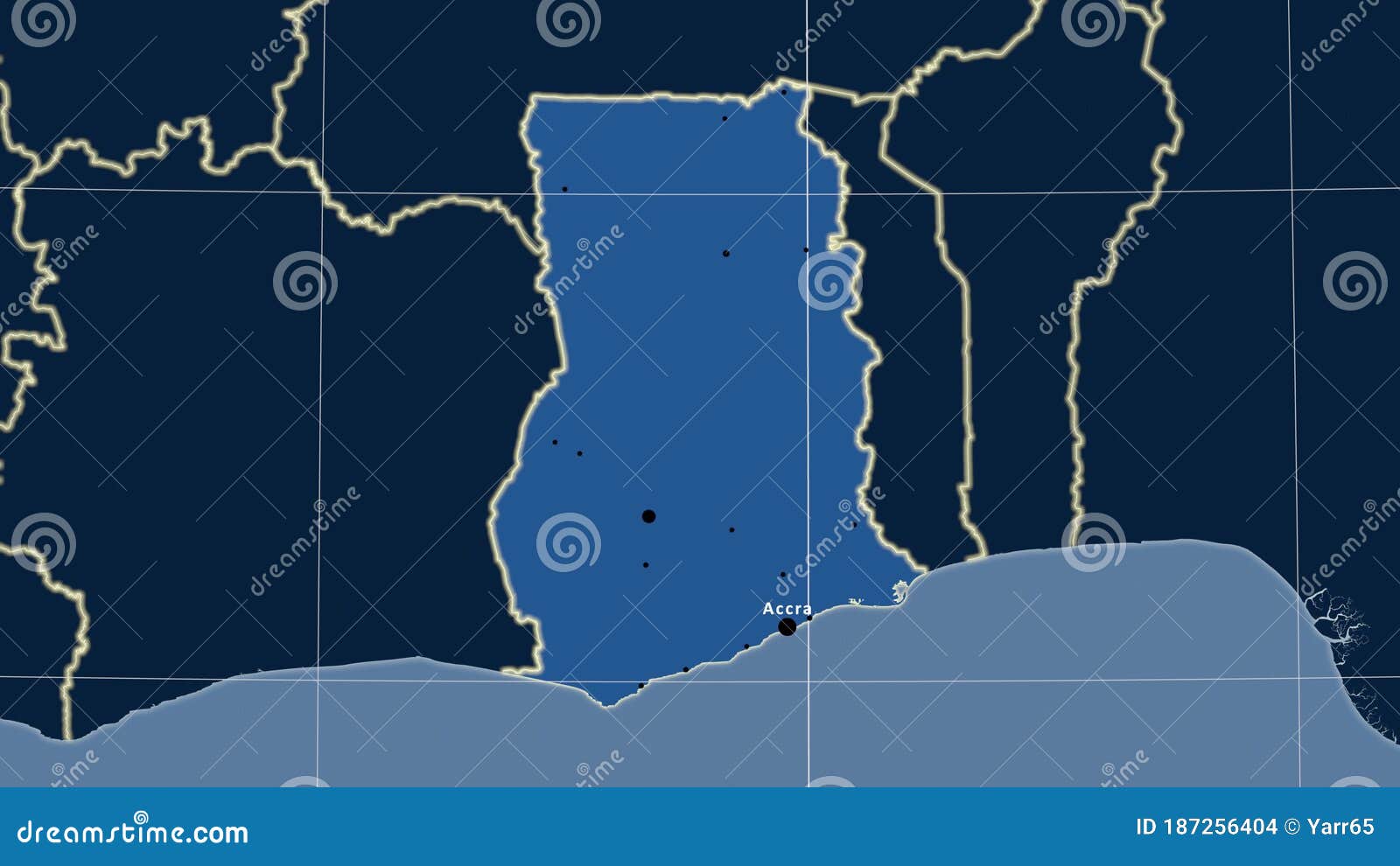 Ghana - Solid. Composition, Borders Stock Illustration - Illustration ...