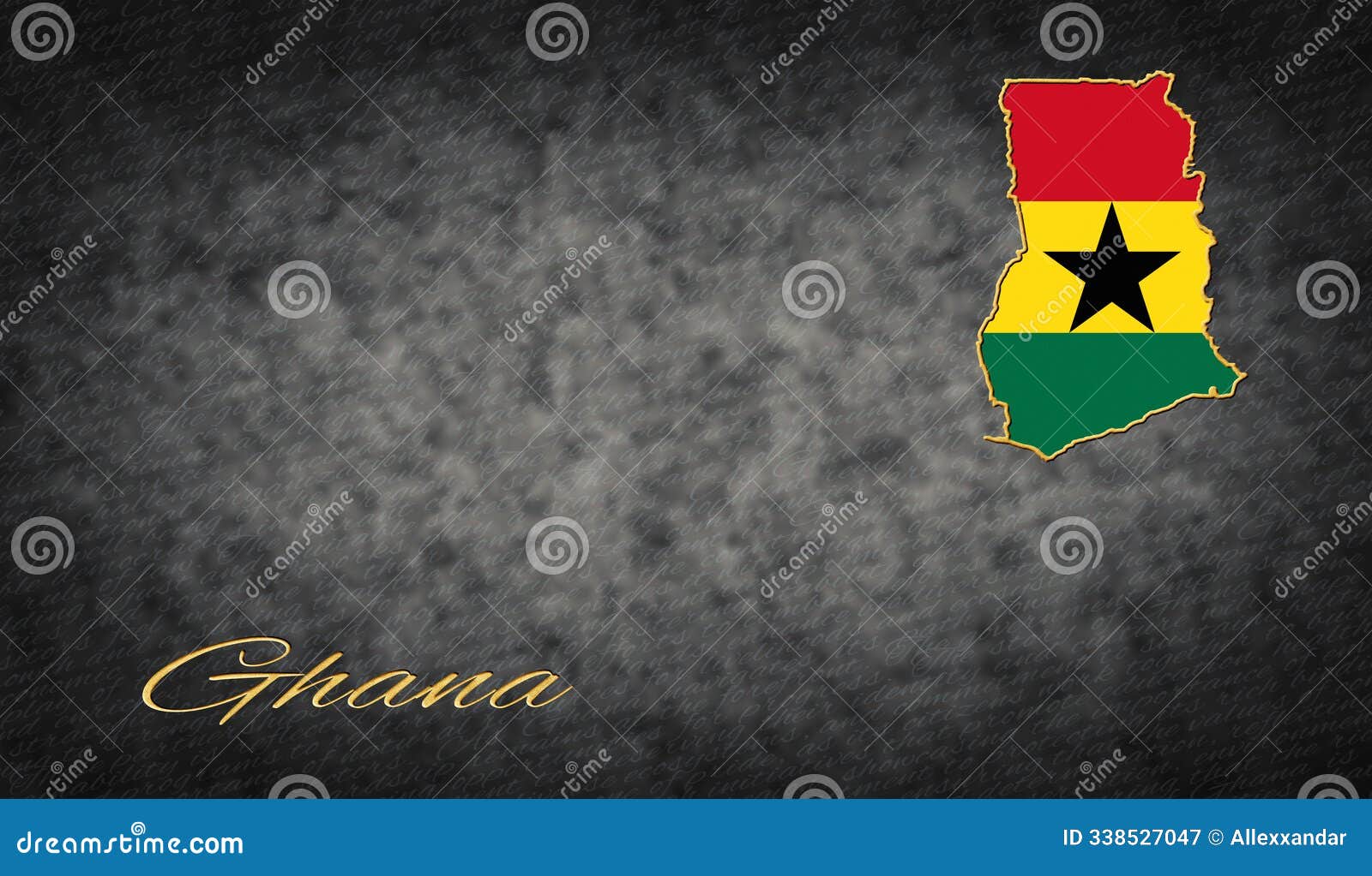Ghana Symbols, Map of Ghana Stock Image - Image of coastal, wildlife ...