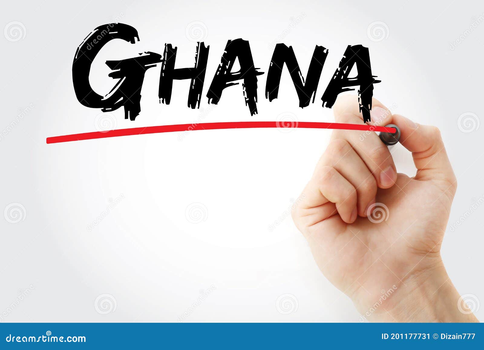 Ghana text with marker stock image. Image of definition - 201177731