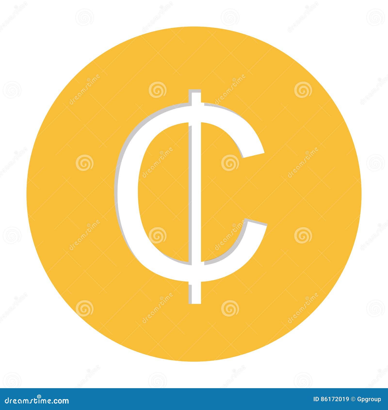 Ghanaian Cedi Vector Icon Isolated On Transparent Background, Li ...
