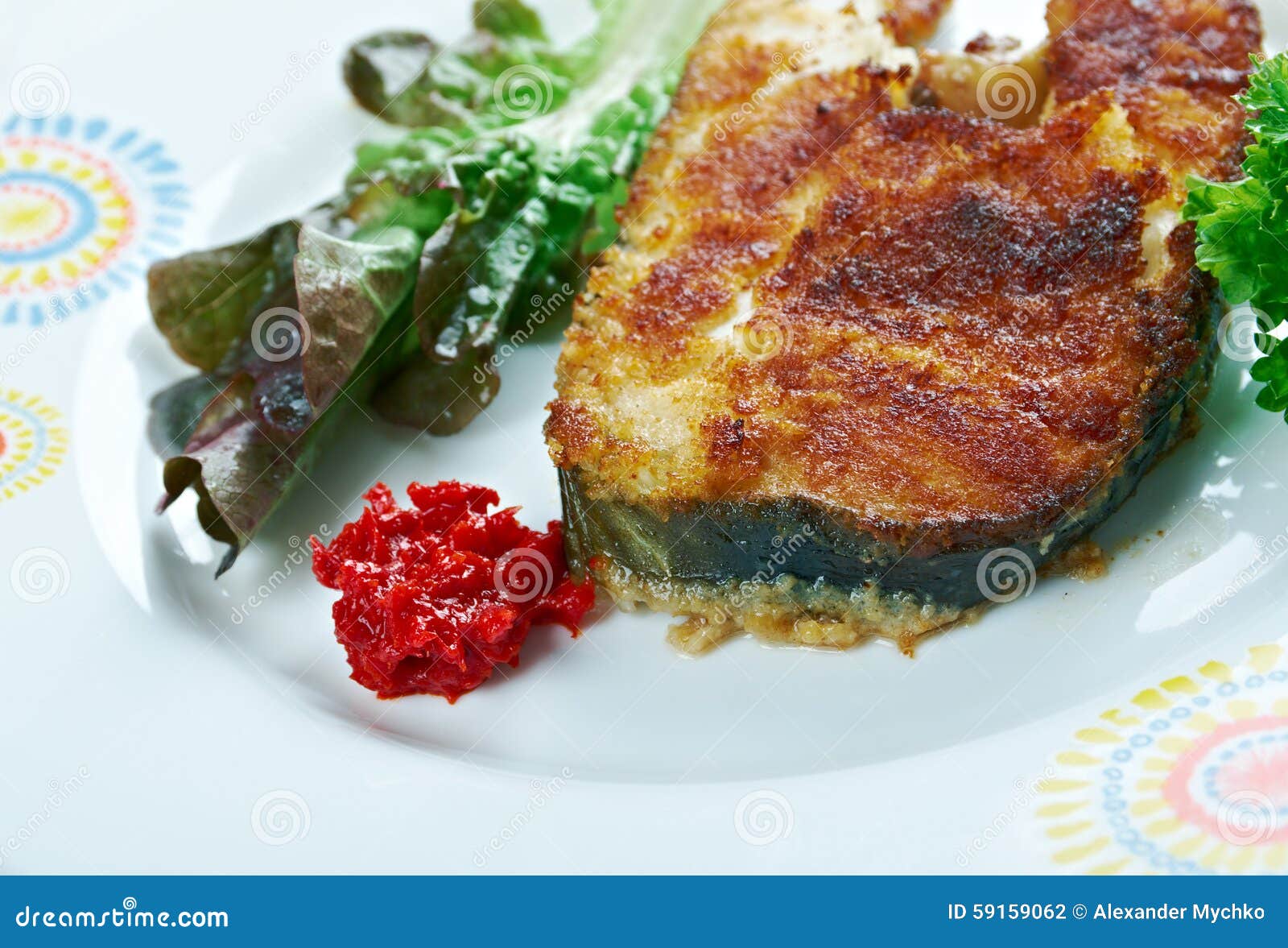 Ghanaian Fried Fish stock photo. Image of traditional - 59159062