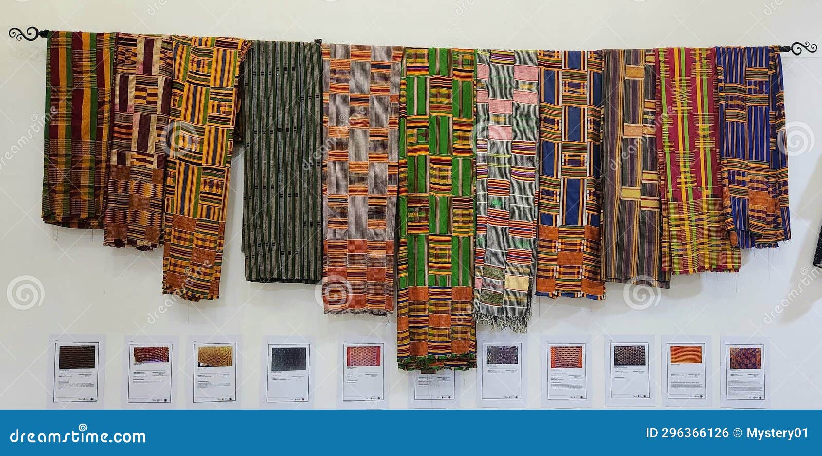 Ghanaian Material. Colorful African Prints Stock Photo - Image of ...