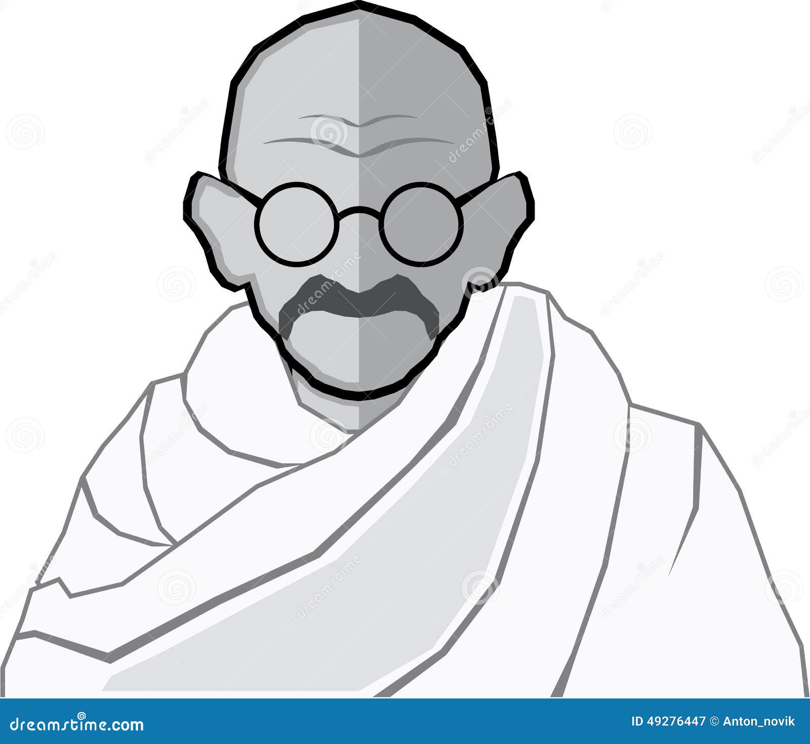 Ghandi Vector ilustración del vector. Ilustración de naturalizado ...
