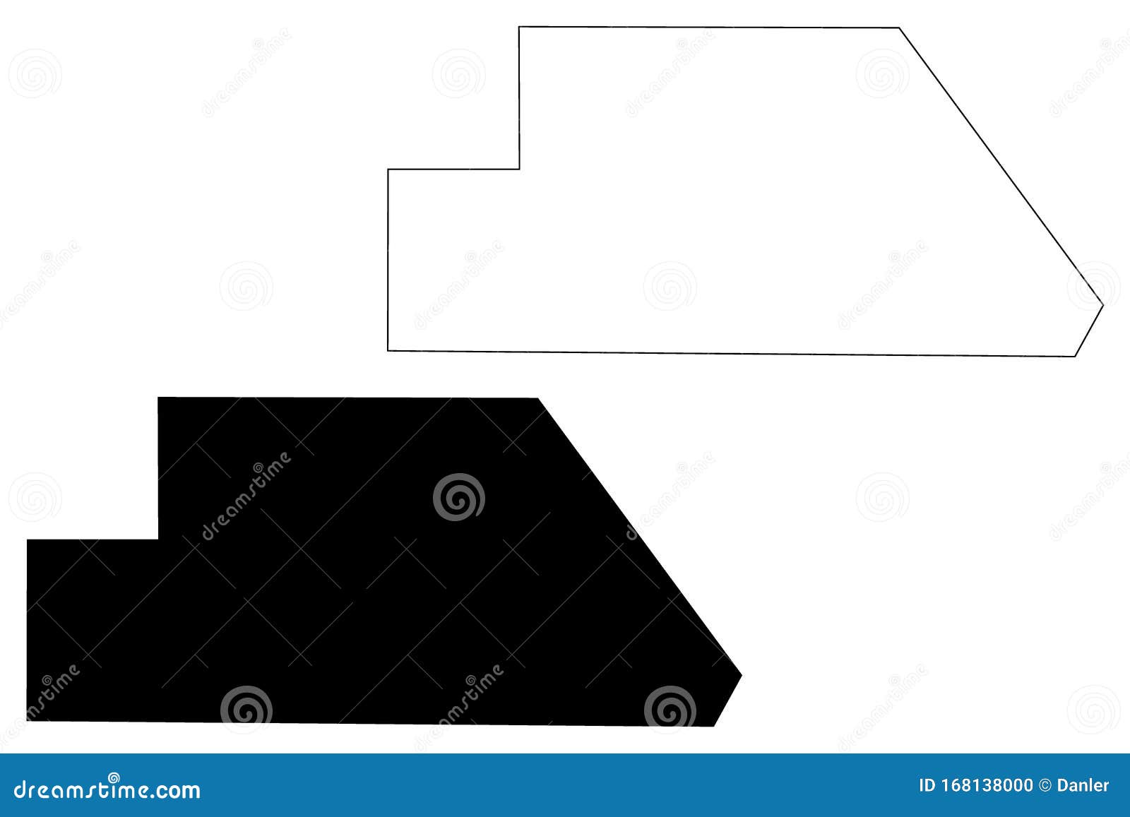 Ghanzi District Districts of Botswana, Republic of Botswana Map Vector ...