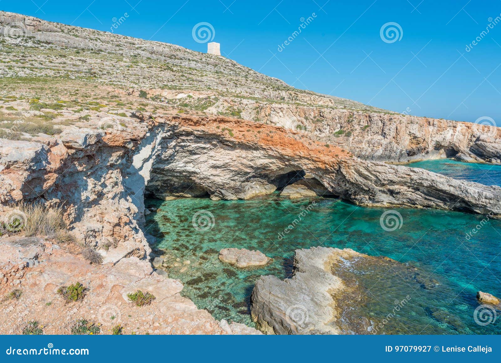 Ghar Lapsi, Malta stock image. Image of light, rocky - 97079927