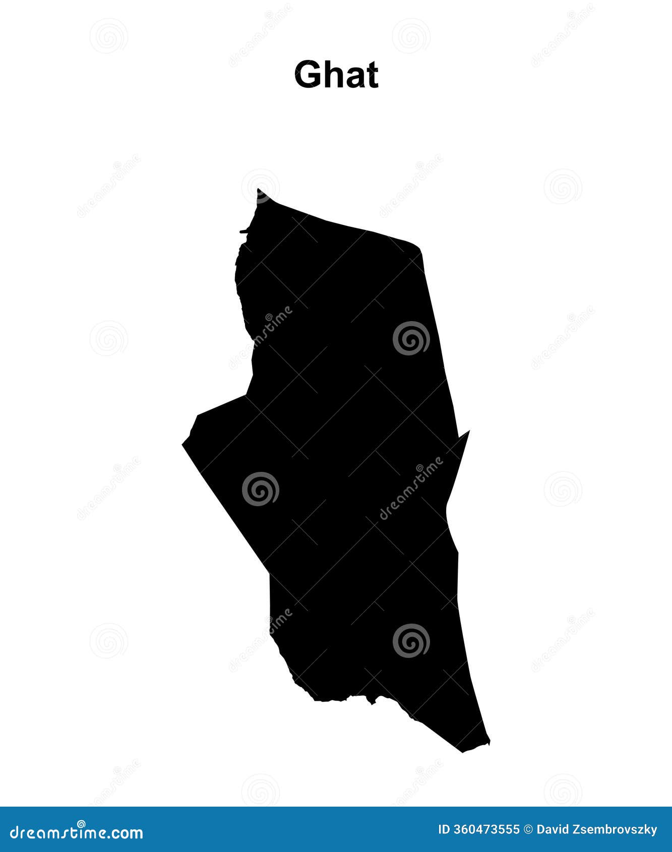 Ghat Outline Map Cartoon Vector | CartoonDealer.com #360473555