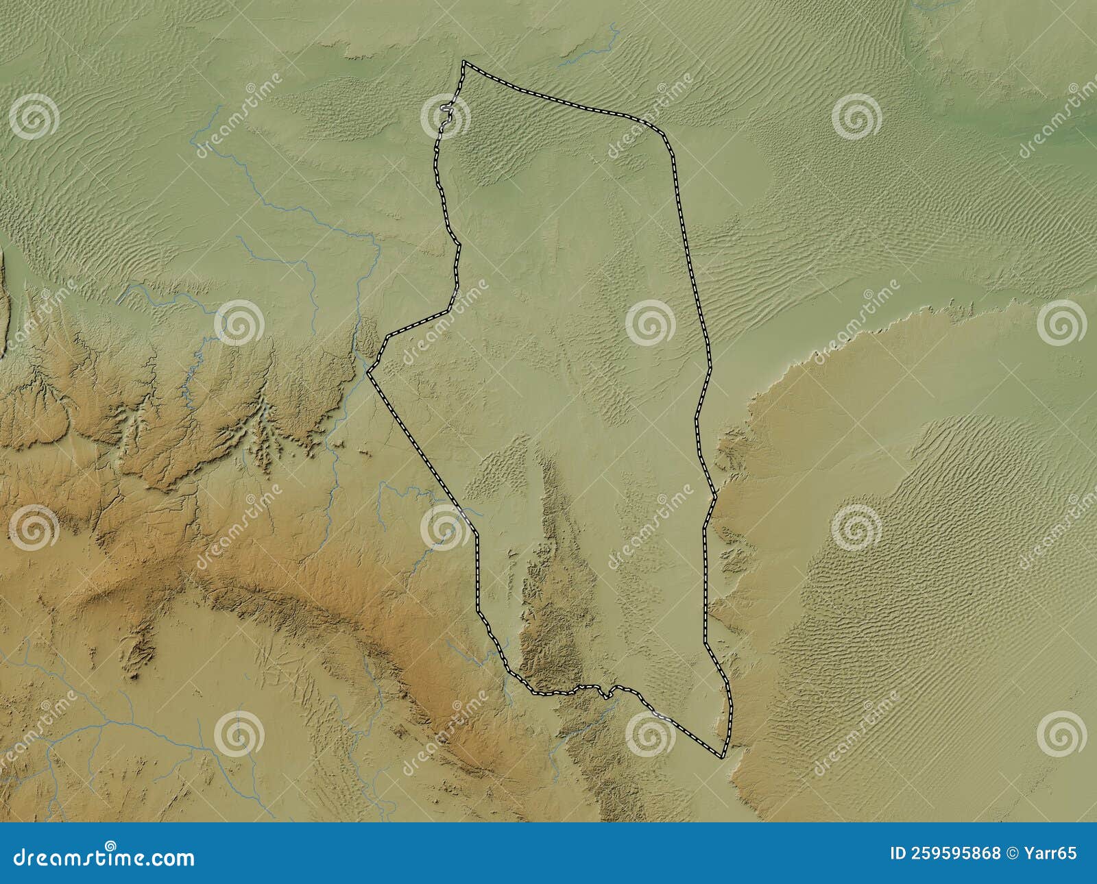 Ghat, Libya. Physical. No Legend Stock Illustration - Illustration of ...