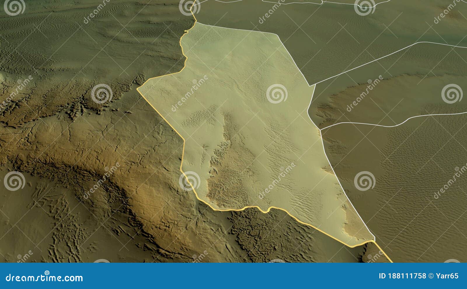 Ghat, Libya - Highlighted. Physical Stock Illustration - Illustration ...
