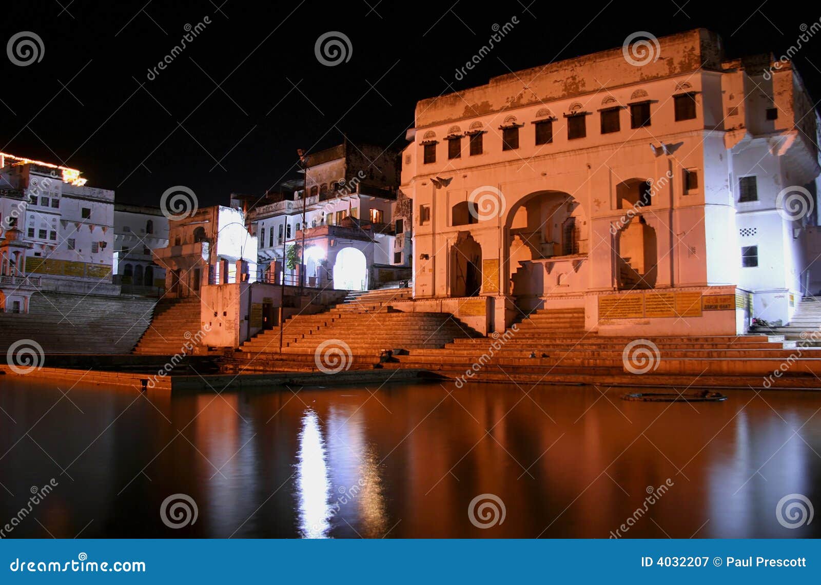 Ghats around pushkar lake stock image. Image of brahmin - 4032207