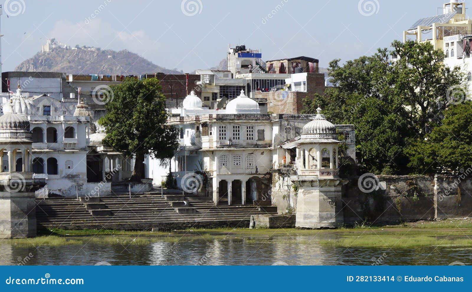 Ghats in Udaipur, Rajasthan, India Stock Photo - Image of heritage ...