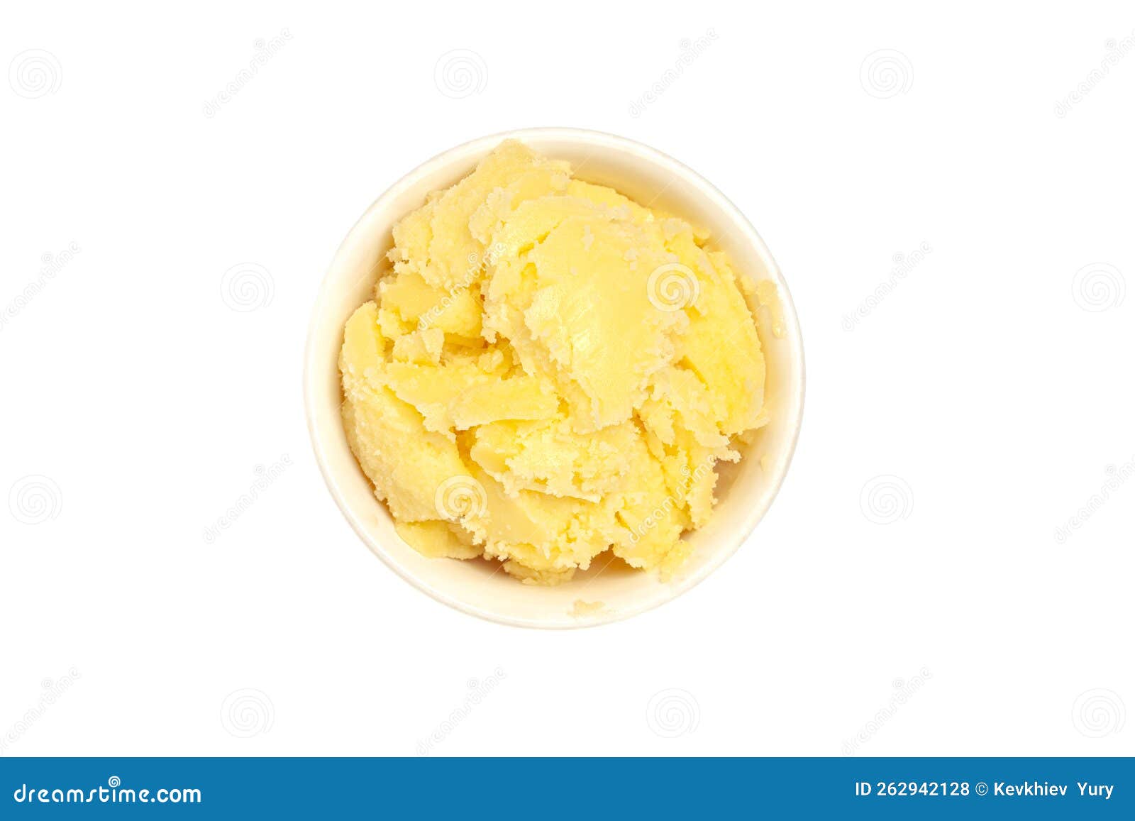 Ghee in Bowl Isolated on White Background Stock Photo - Image of asli ...