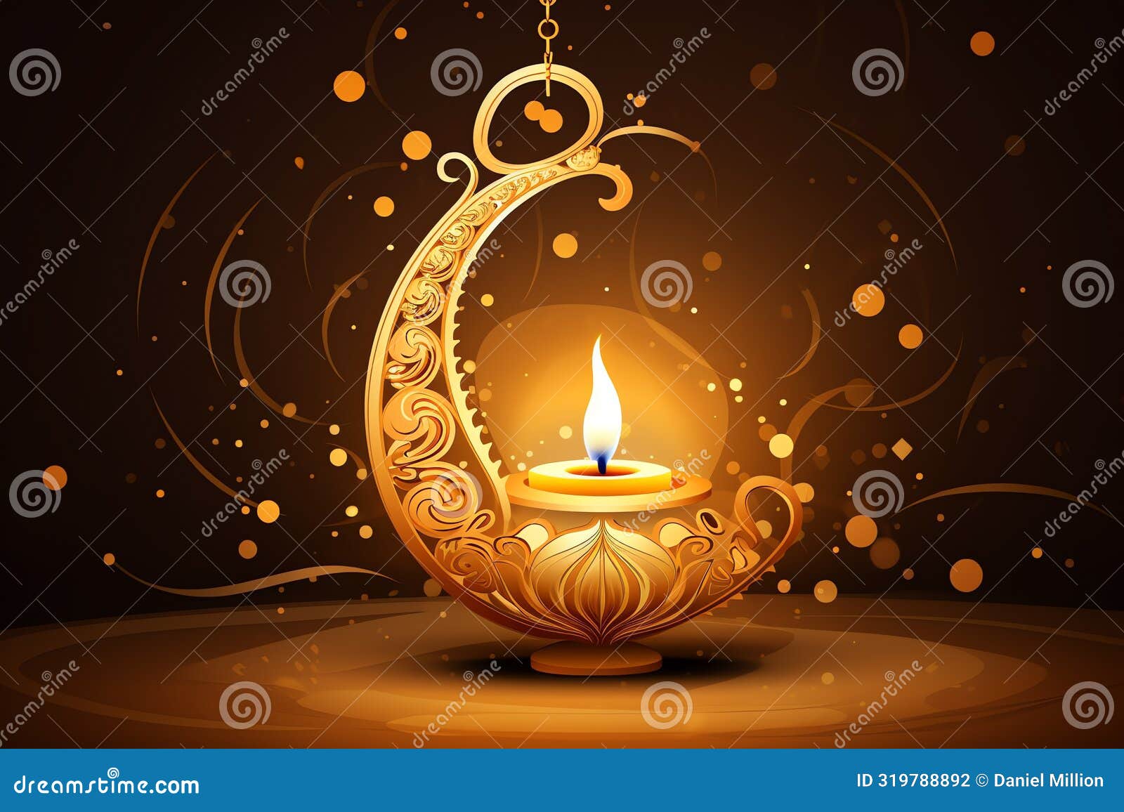 Ghee Lamp Holder Diwali Border Frame Royalty-Free Stock Image ...
