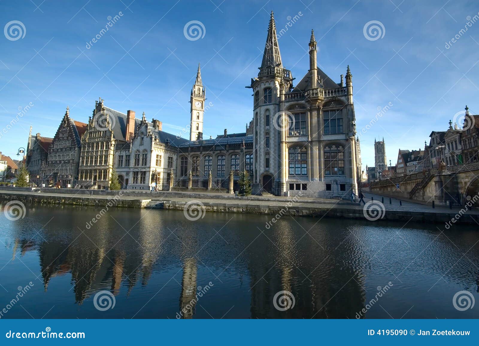 Ghent stock photo. Image of ancient, stone, belgian, europe - 4195090