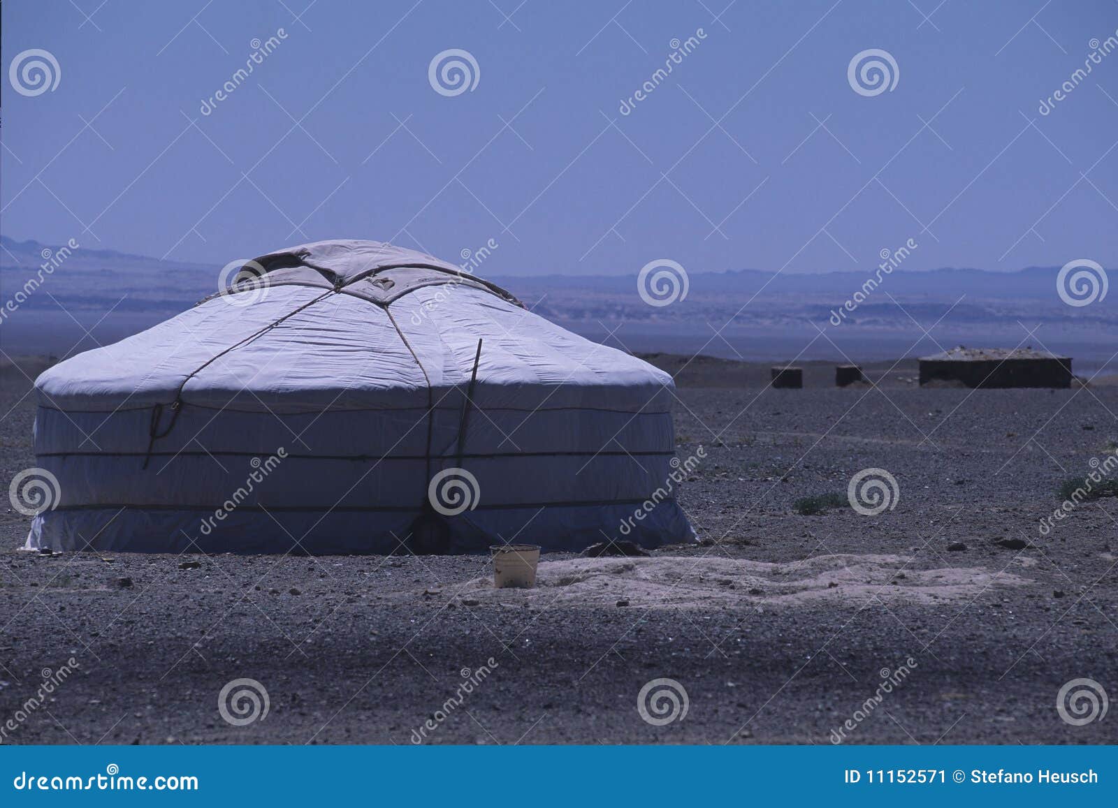 Gher stock afbeelding. Image of gobi, woestijn, nomadisch - 11152571