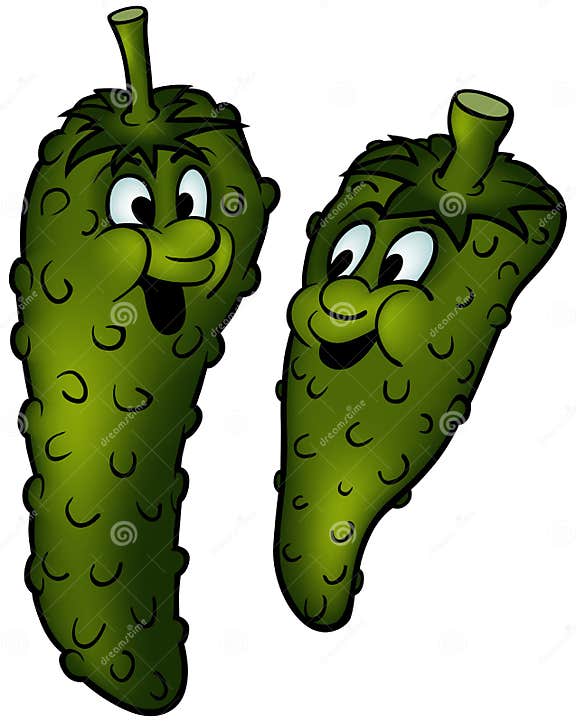 Gherkin stock vector. Illustration of cartoon, vegetable - 5781480