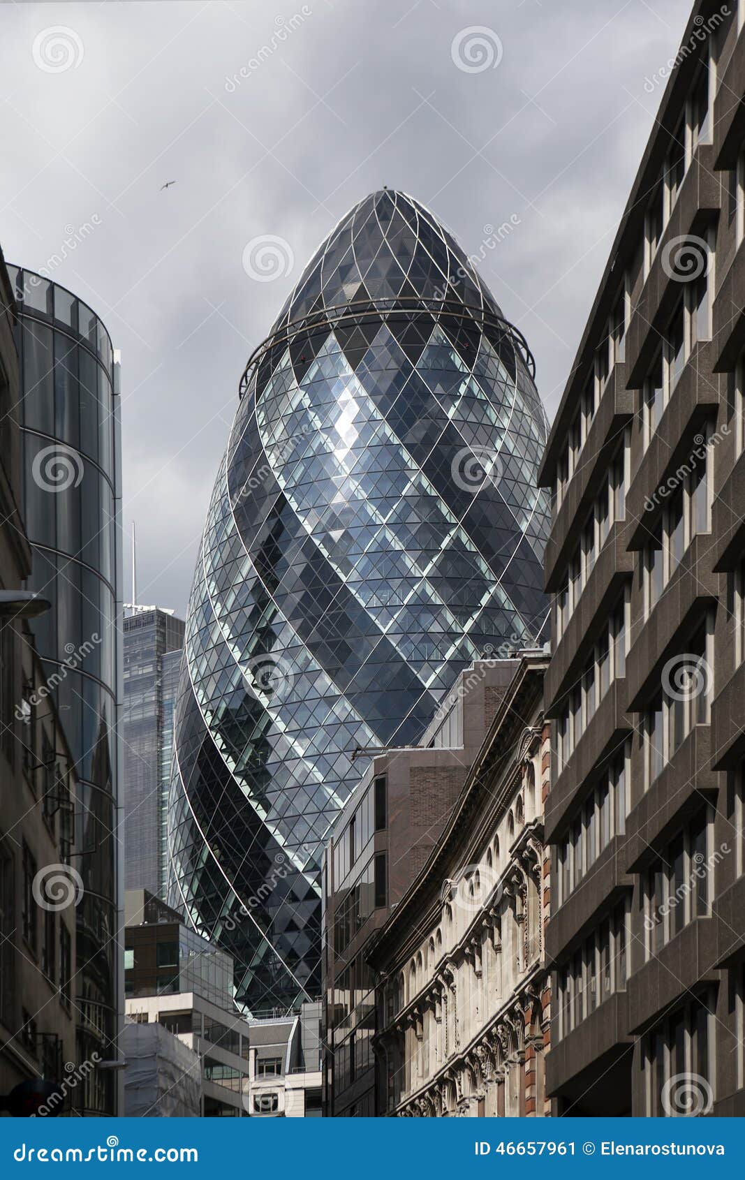 The Gherkin Tower stock image. Image of glass, london - 46657961