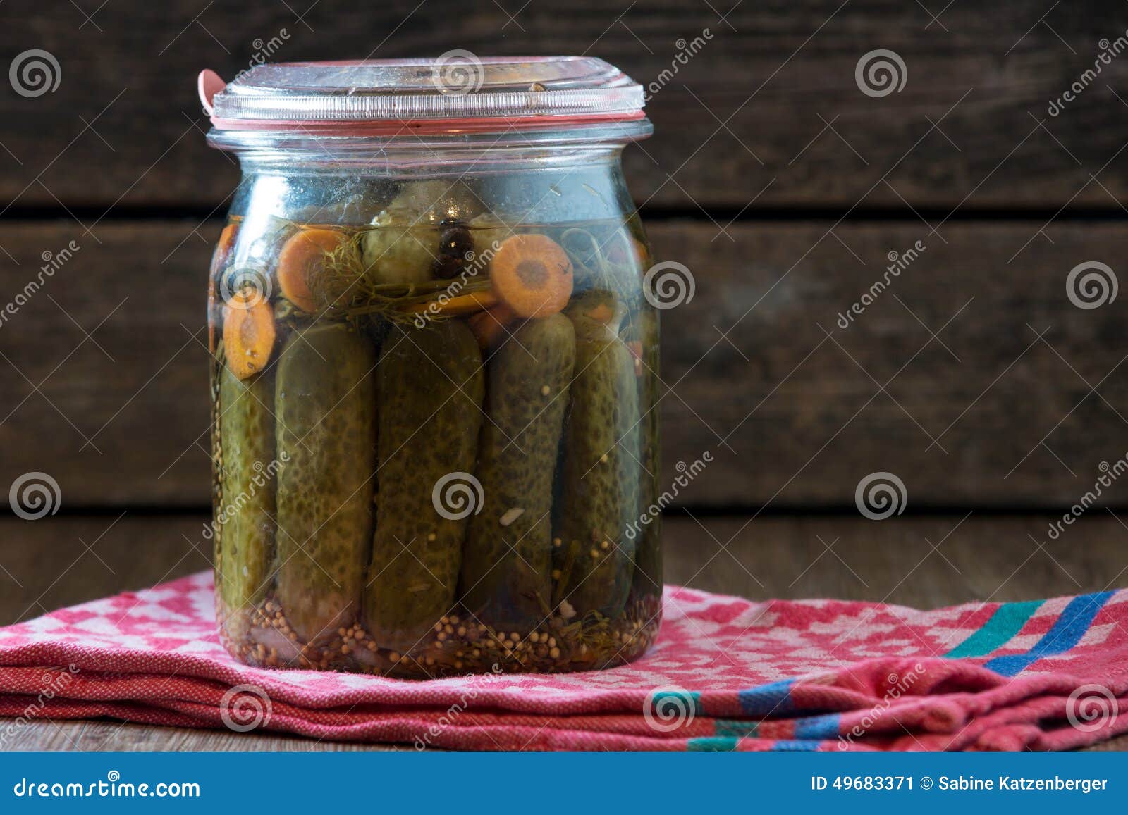 Gherkins stock image. Image of closeup, marinated, groceries - 49683371